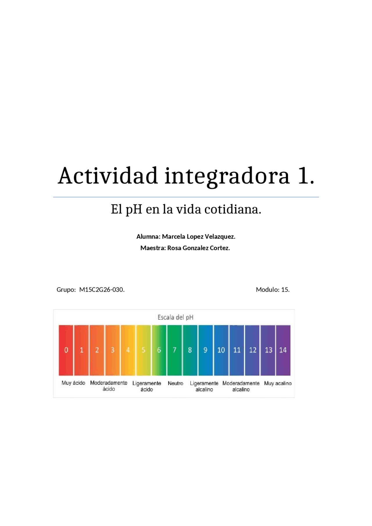 Actividad Integradora 1 Ejercicios De Química Docsity