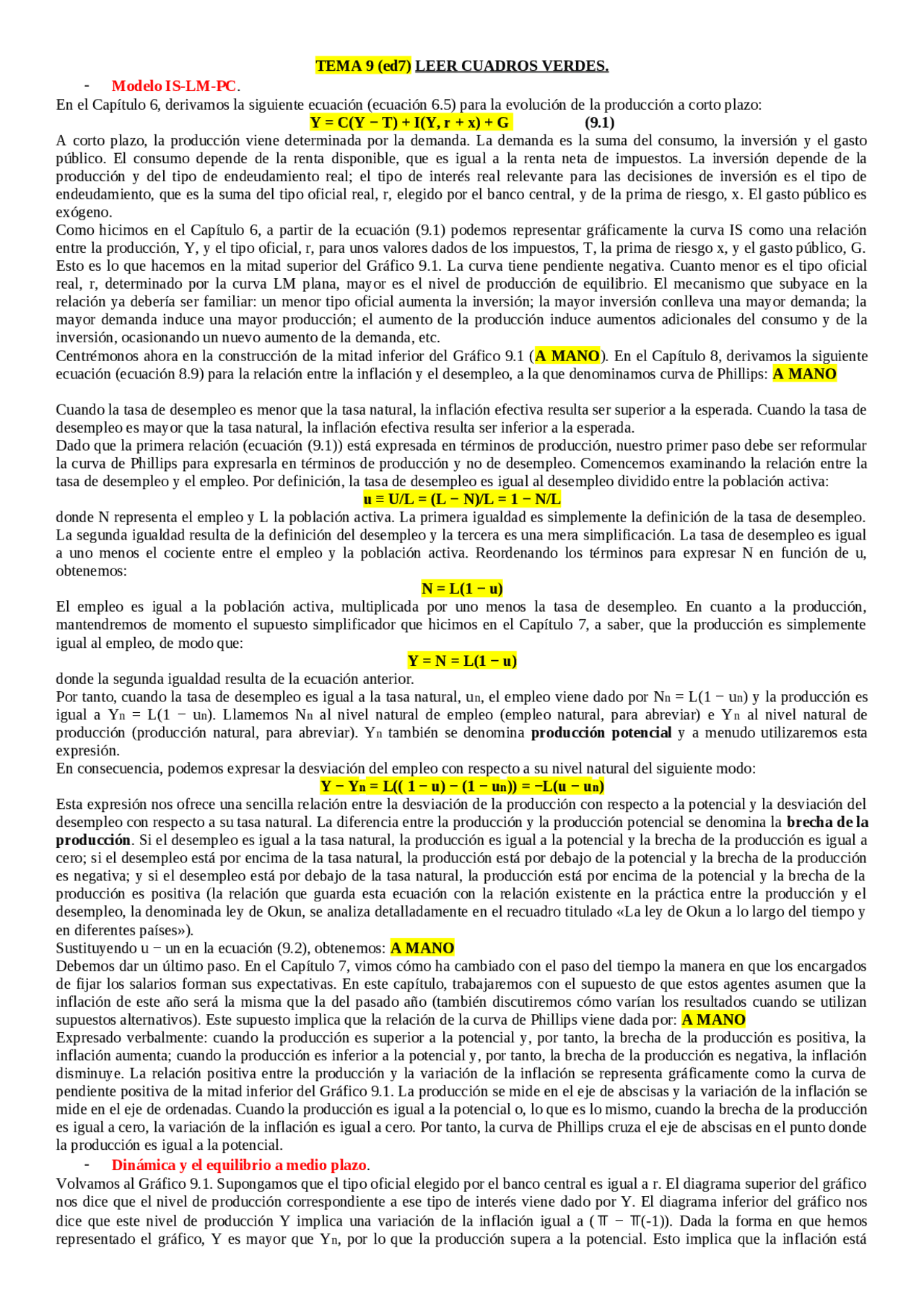 Resumen Tema De Is Lm Pc De Macro Apuntes De Macroeconomía Docsity
