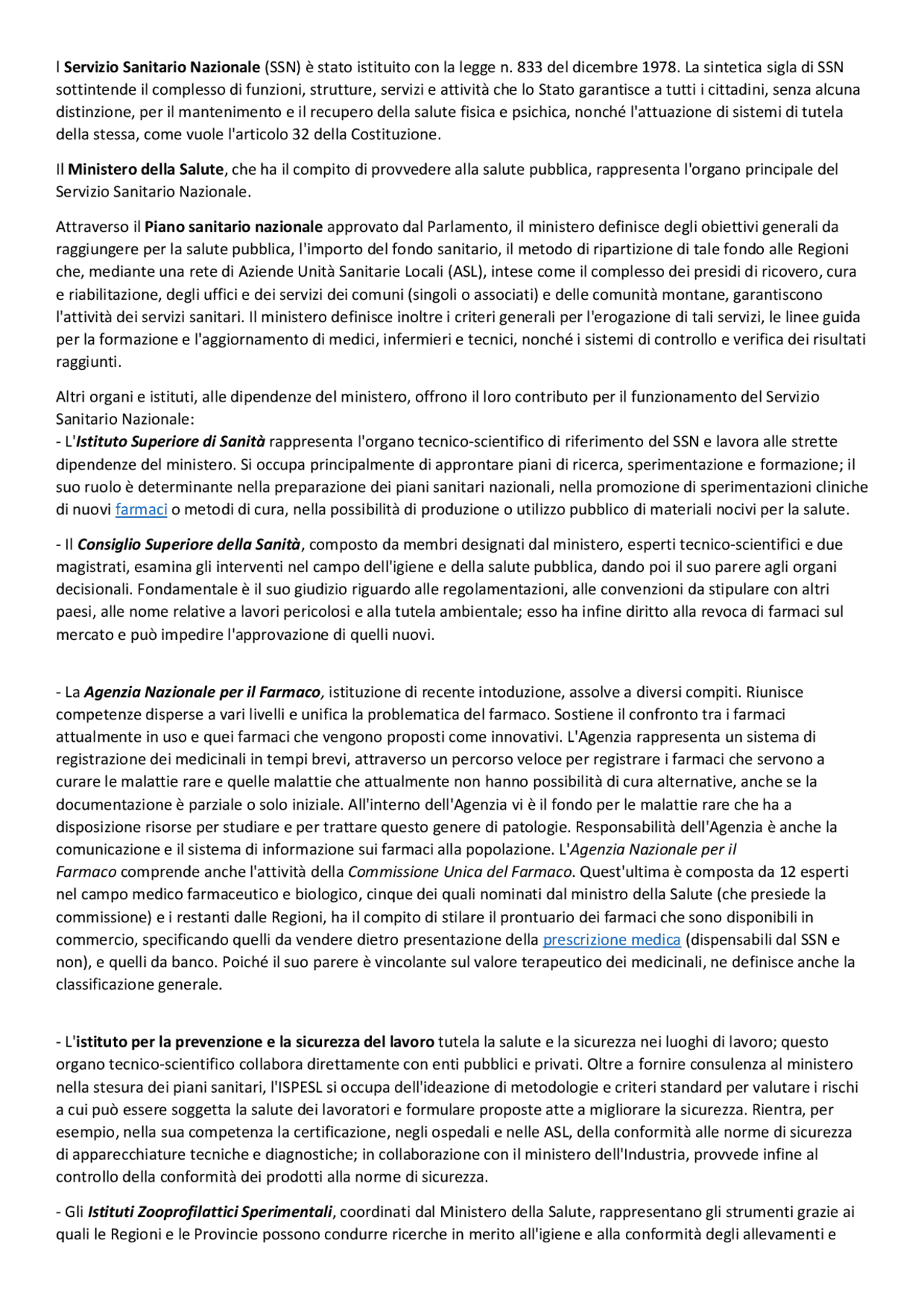 Legislazione Sanitaria Schemi E Mappe Concettuali Di Igiene Docsity