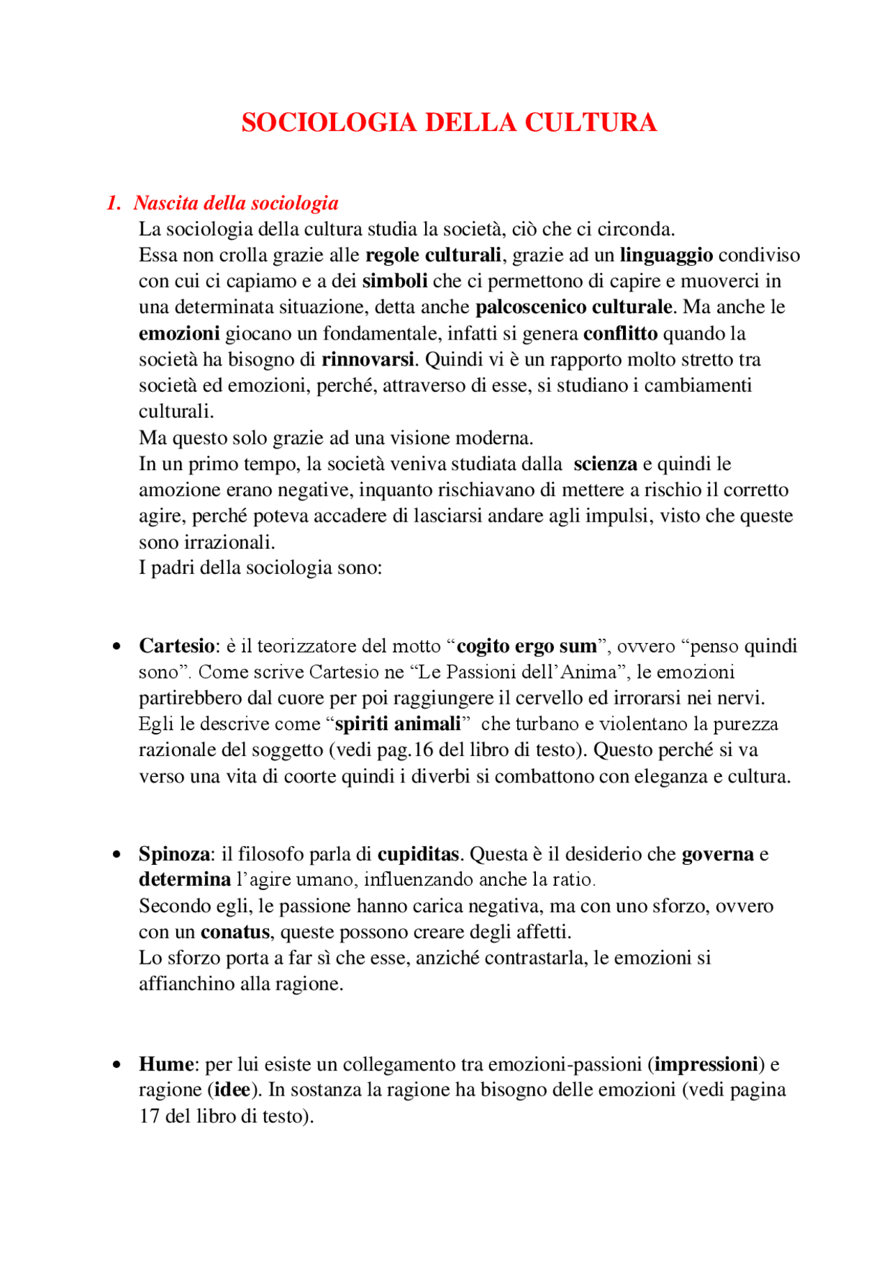 Sociologia Con Appunti Presi In Aula Appunti Di Sociologia Docsity