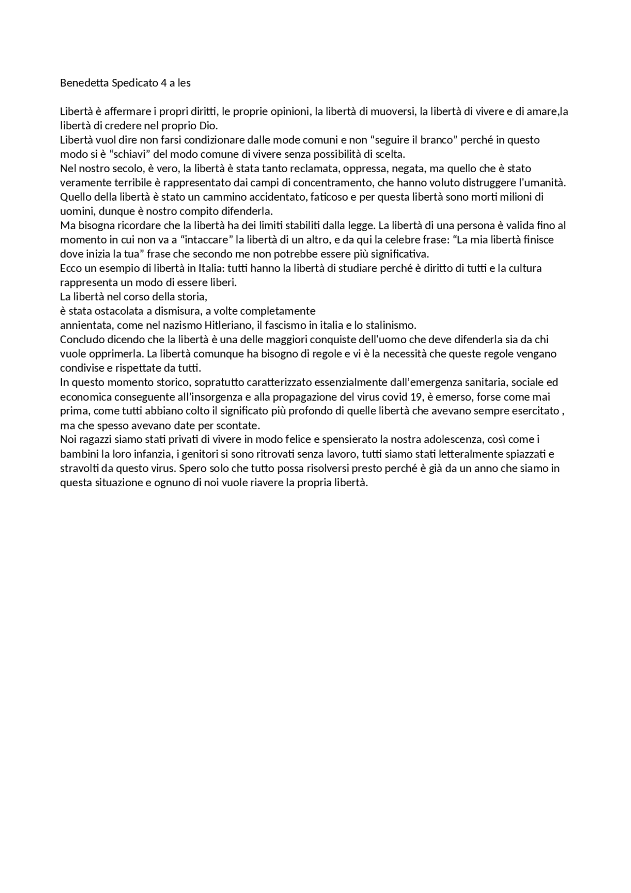 Religione Tema Libertà Schemi E Mappe Concettuali Di Religione Docsity