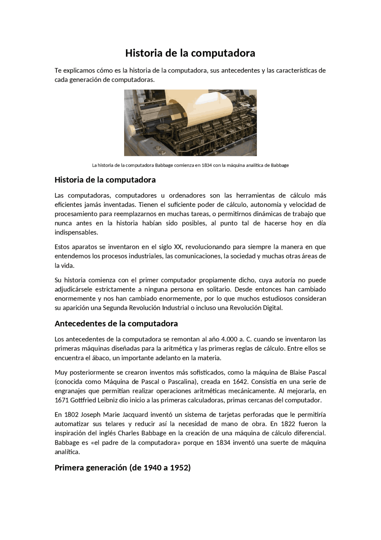 Historia Y Apuntes De Computa Apuntes De Computación Aplicada Docsity