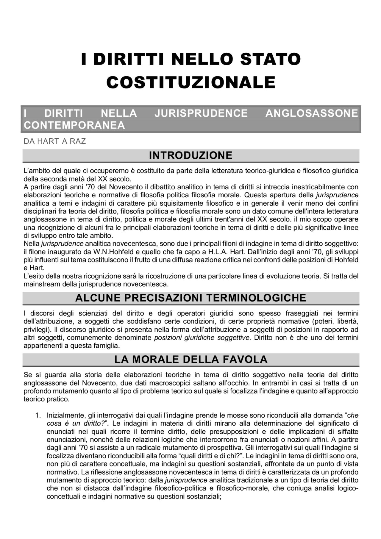 Riassunto Di Diritti Nello Stato Costituzionale Di Bcelano