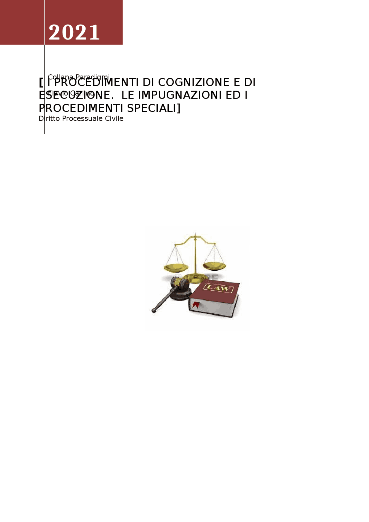 Sunto Di Diritto Processuale Civile Appunti Di Diritto Processuale