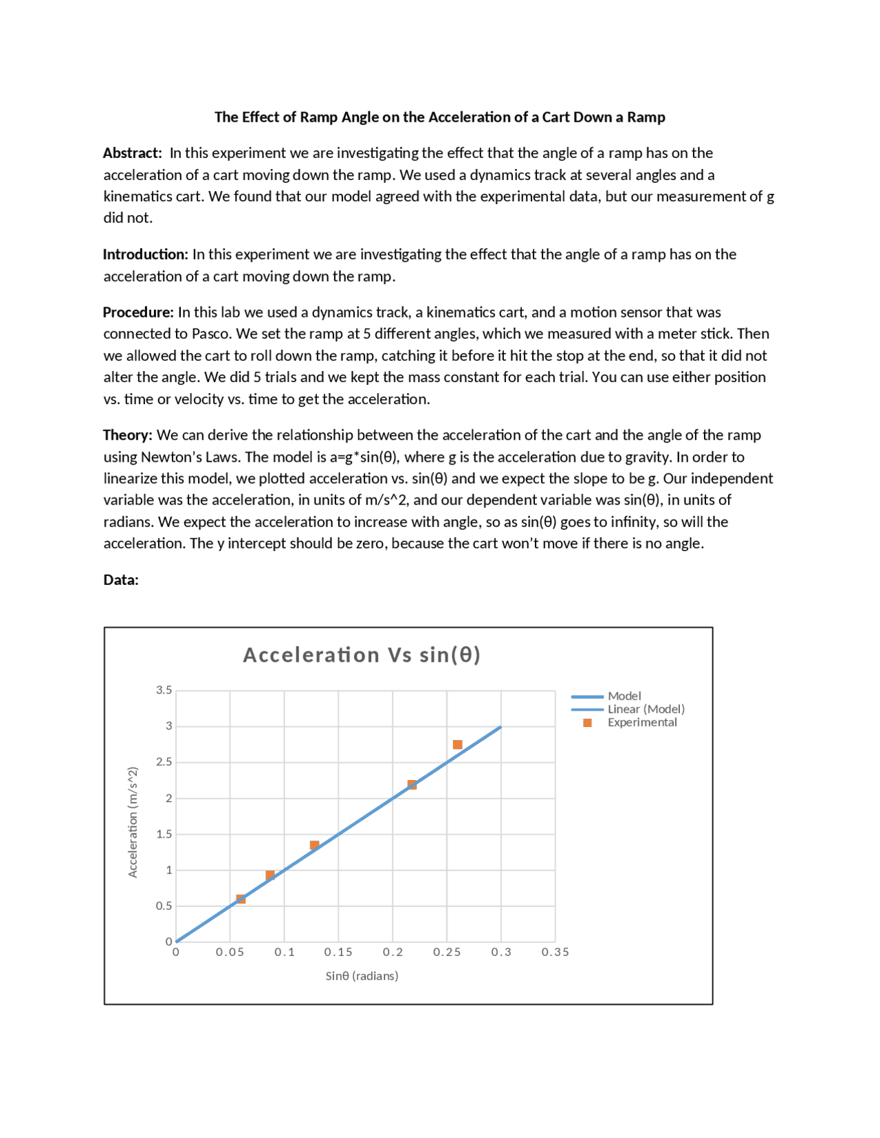 Lab Report For Physics 2022 Summaries Physics Docsity