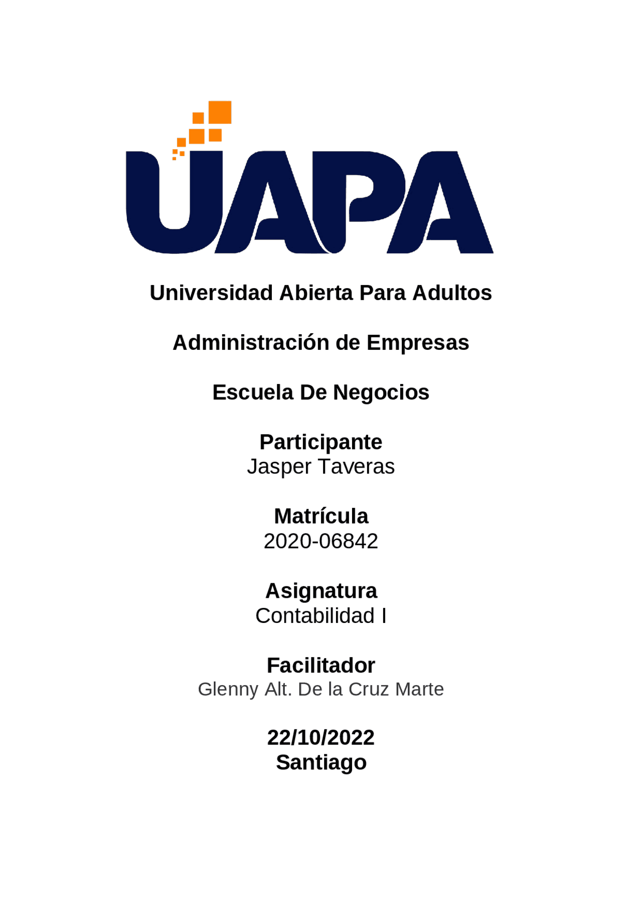 Tarea De Contabilidad 1 Resúmenes De Contabilidad Docsity