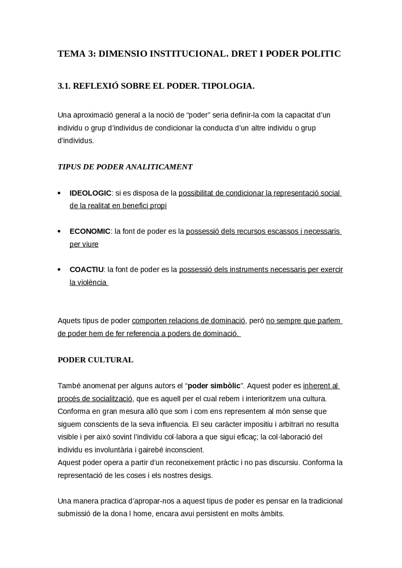 Apunts Tema 3 I 4 De Fonaments Del Dret Resúmenes De Derecho Docsity