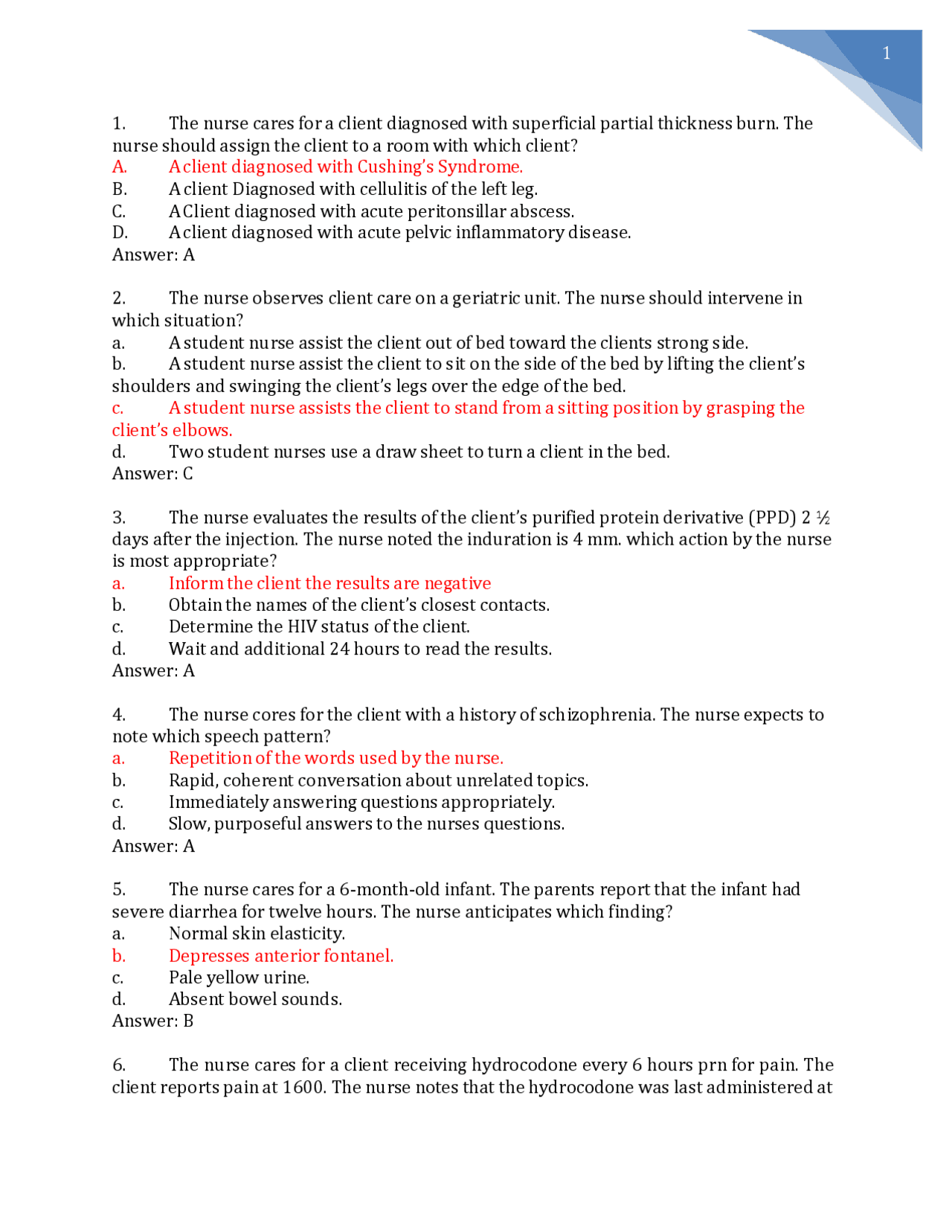 NURS 3165 Predictor Version 1 Complete Updated Graded A Plus | Exams ...