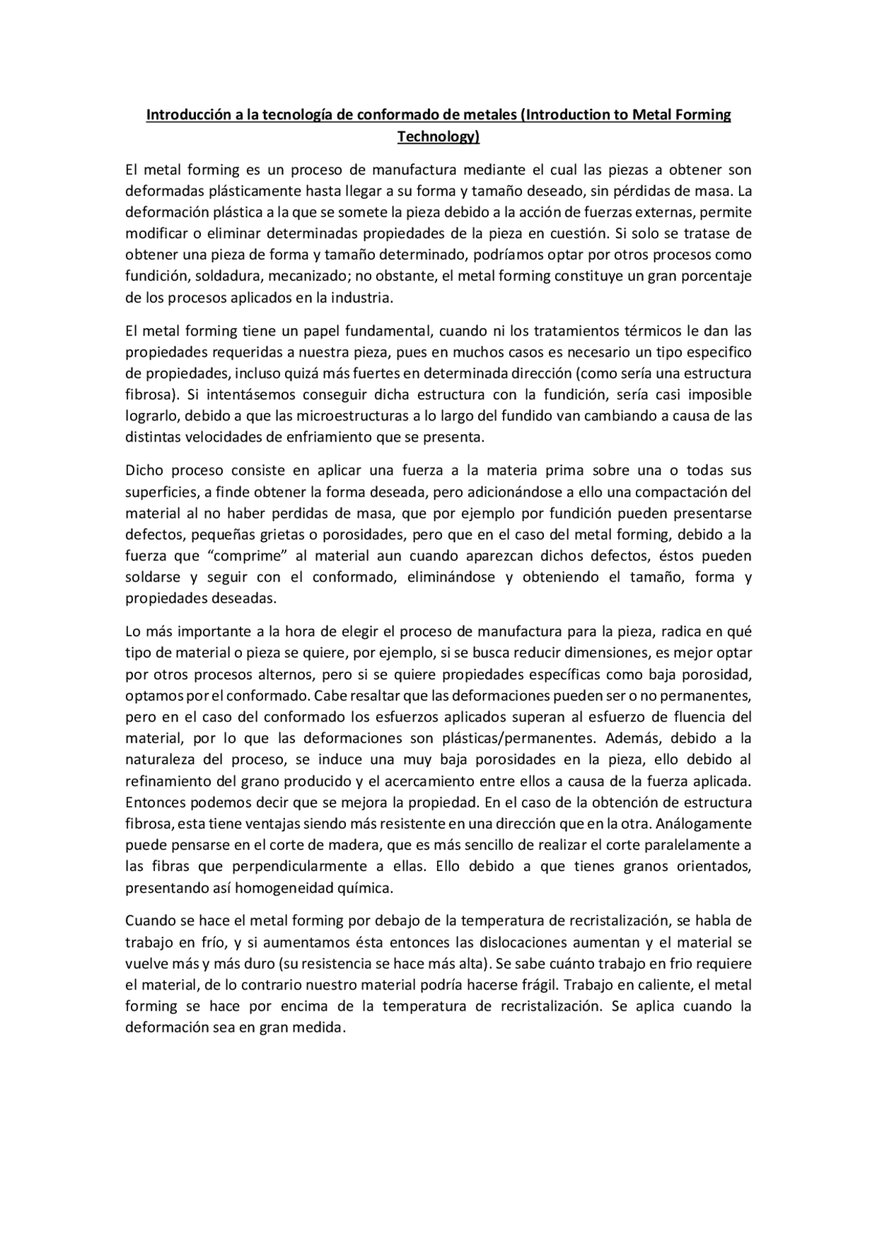 Resúmenes De George Dieter Resúmenes De Mecánica Aplicada Docsity