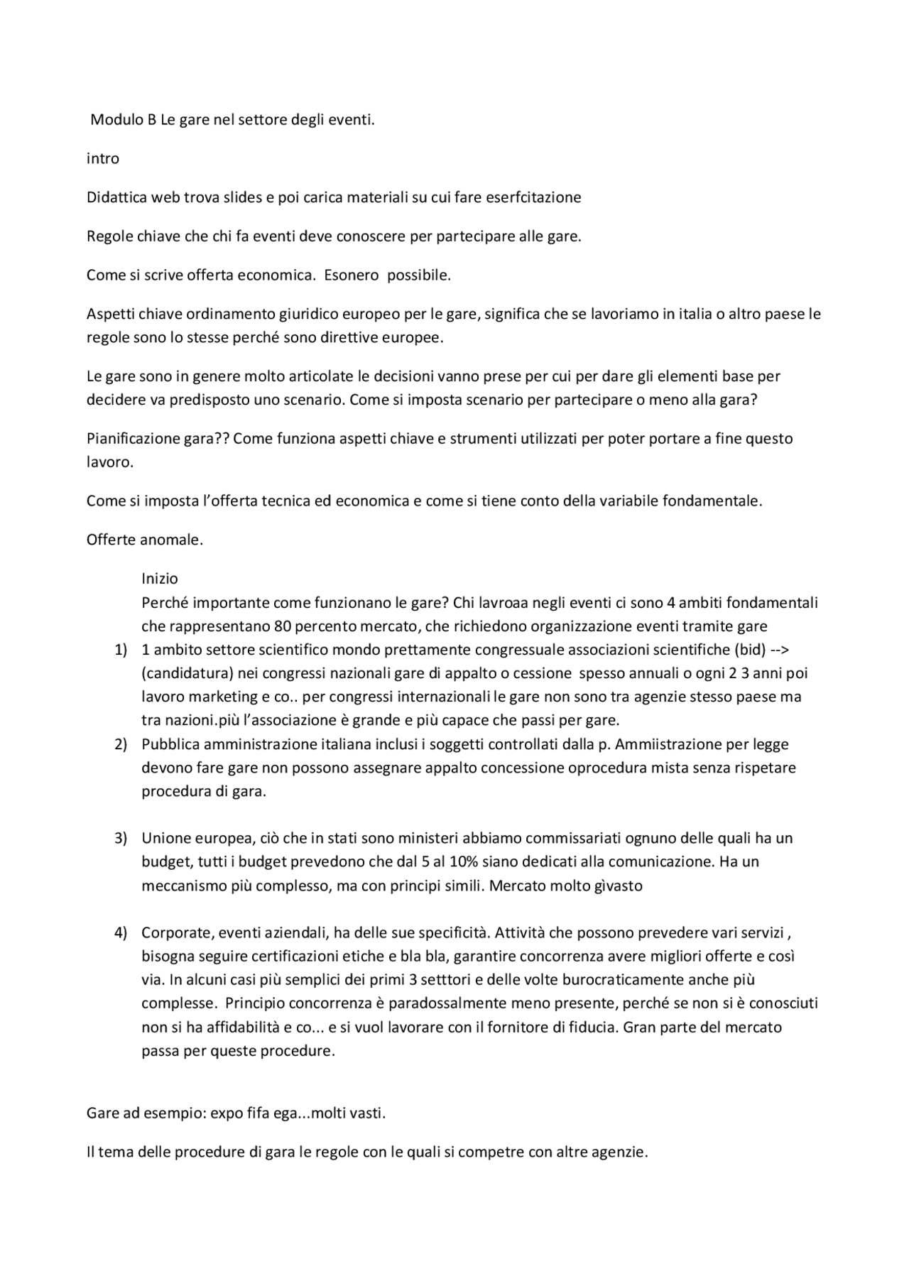 Management Degli Eventi Appunti Di Project Management Docsity