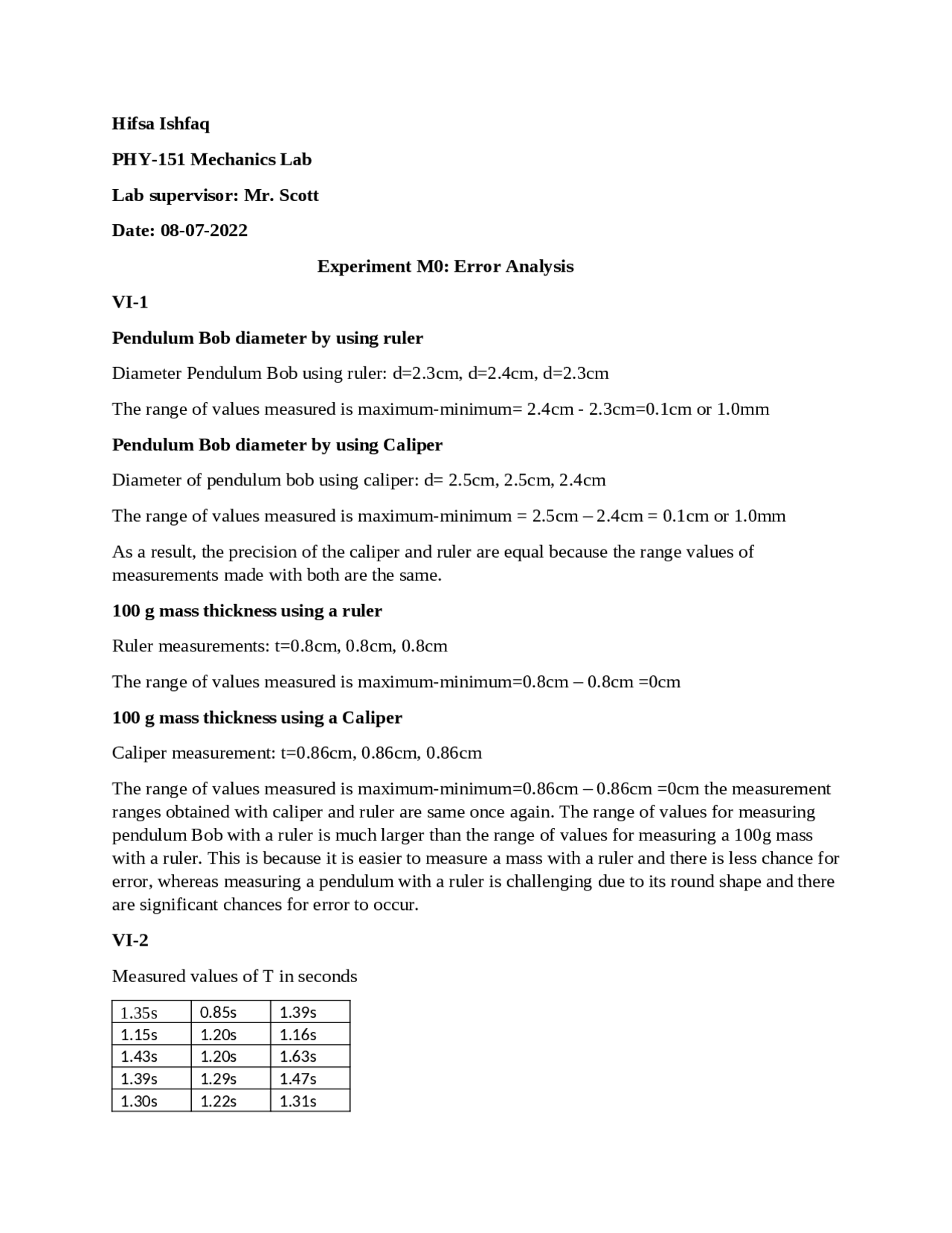 These are lab for physics 101 which can help students how to apply formula. | Lab Reports ...