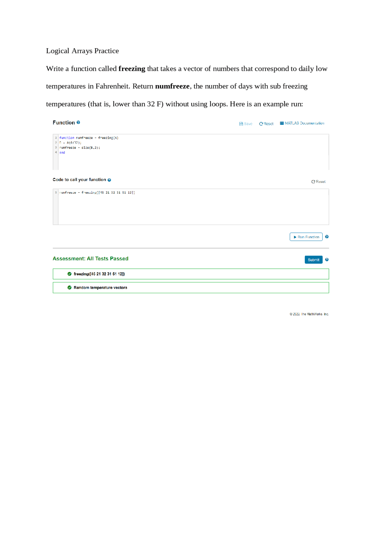 Solutions For Matlab Tasks Exercises Matlab Skills Docsity