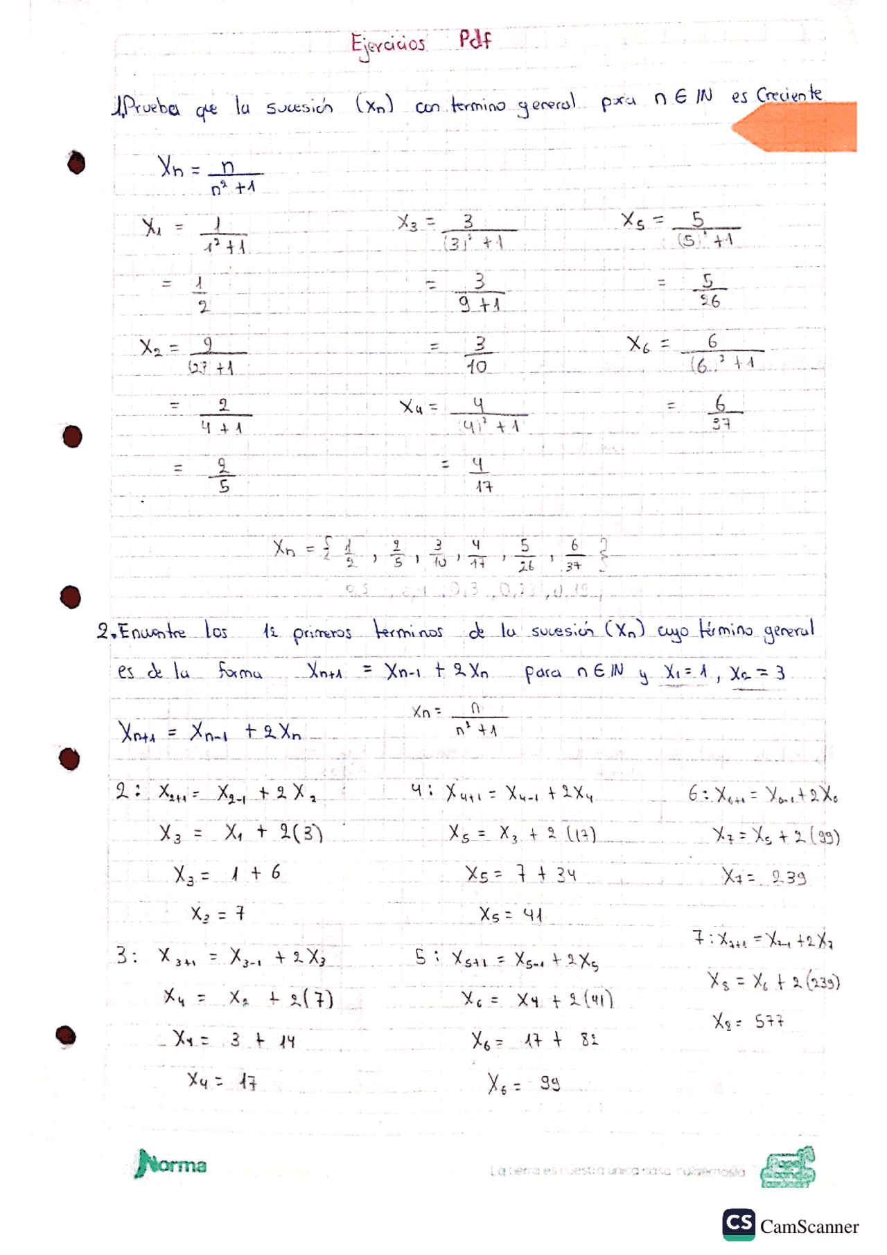 Tareas De Calculo Ii Ejercicios De Cálculo Docsity