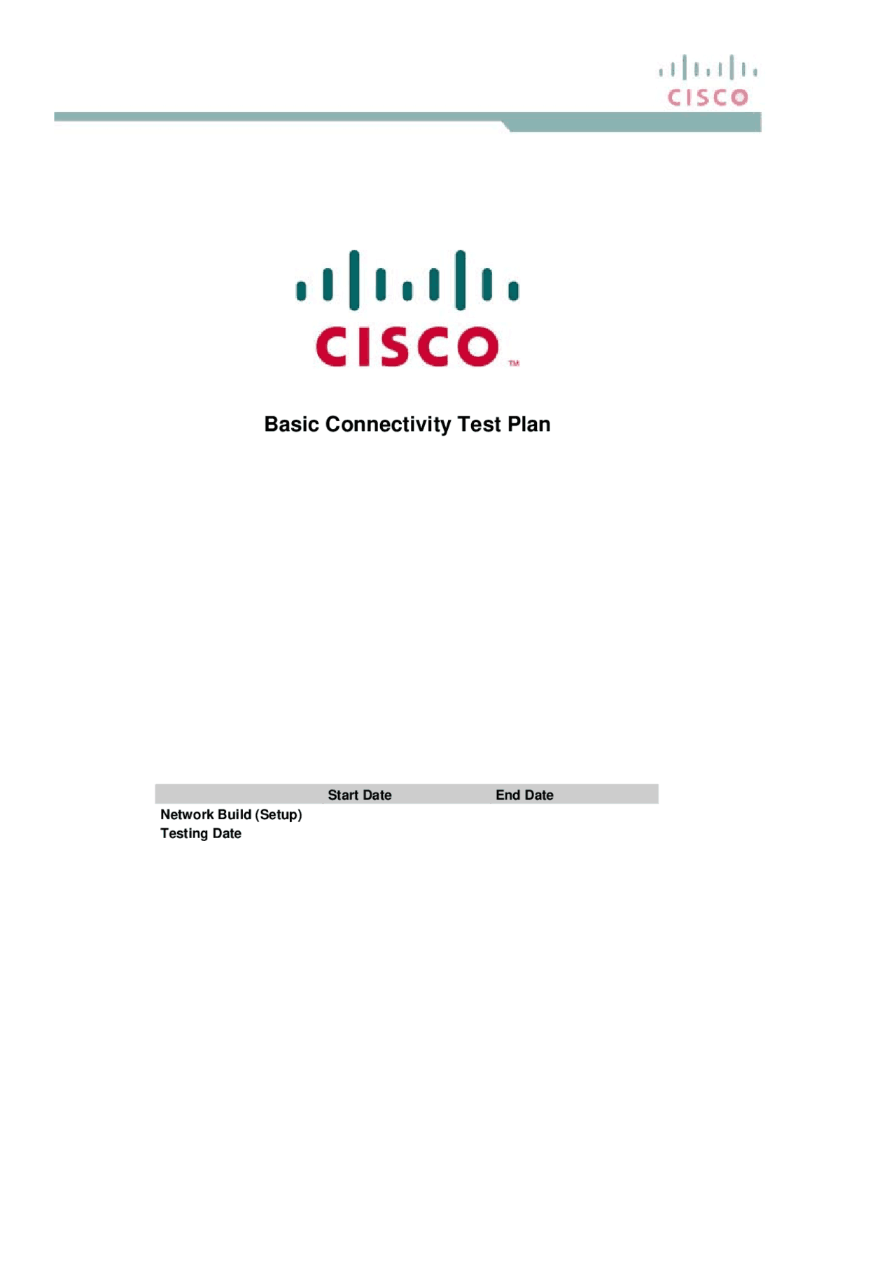 Basic Connectivity Test Plan | Study Guides, Projects, Research Network ...