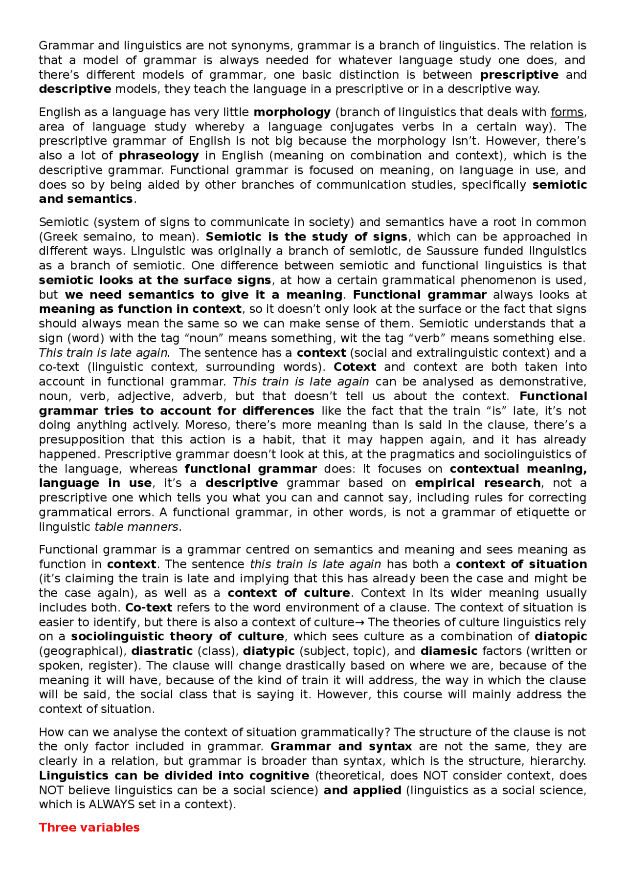 Linguistica Inglese 1 Appunti Di Linguistica Inglese Docsity