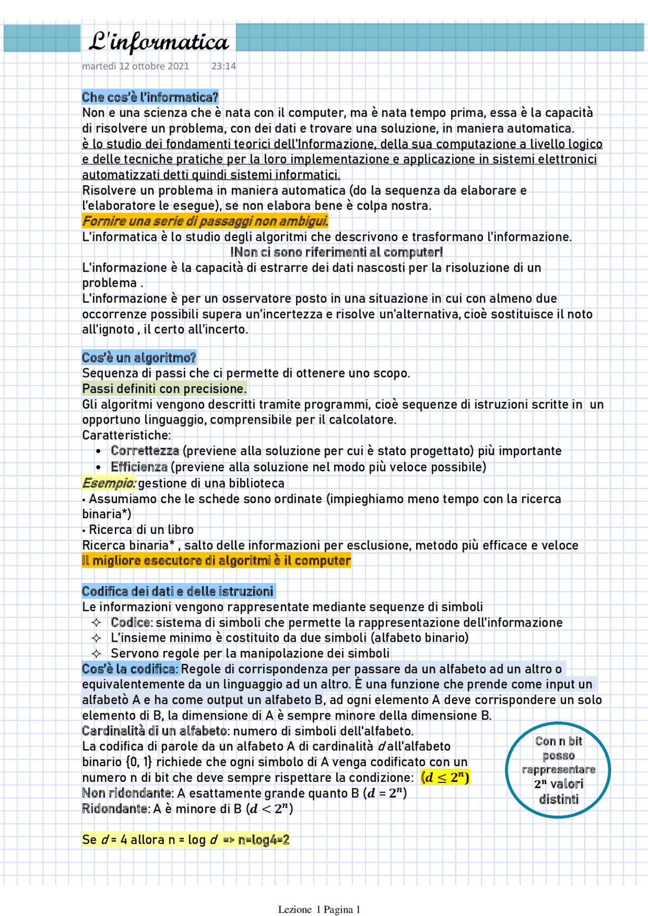Appunti Informatica Cordasco Schemi E Mappe Concettuali Di Elementi