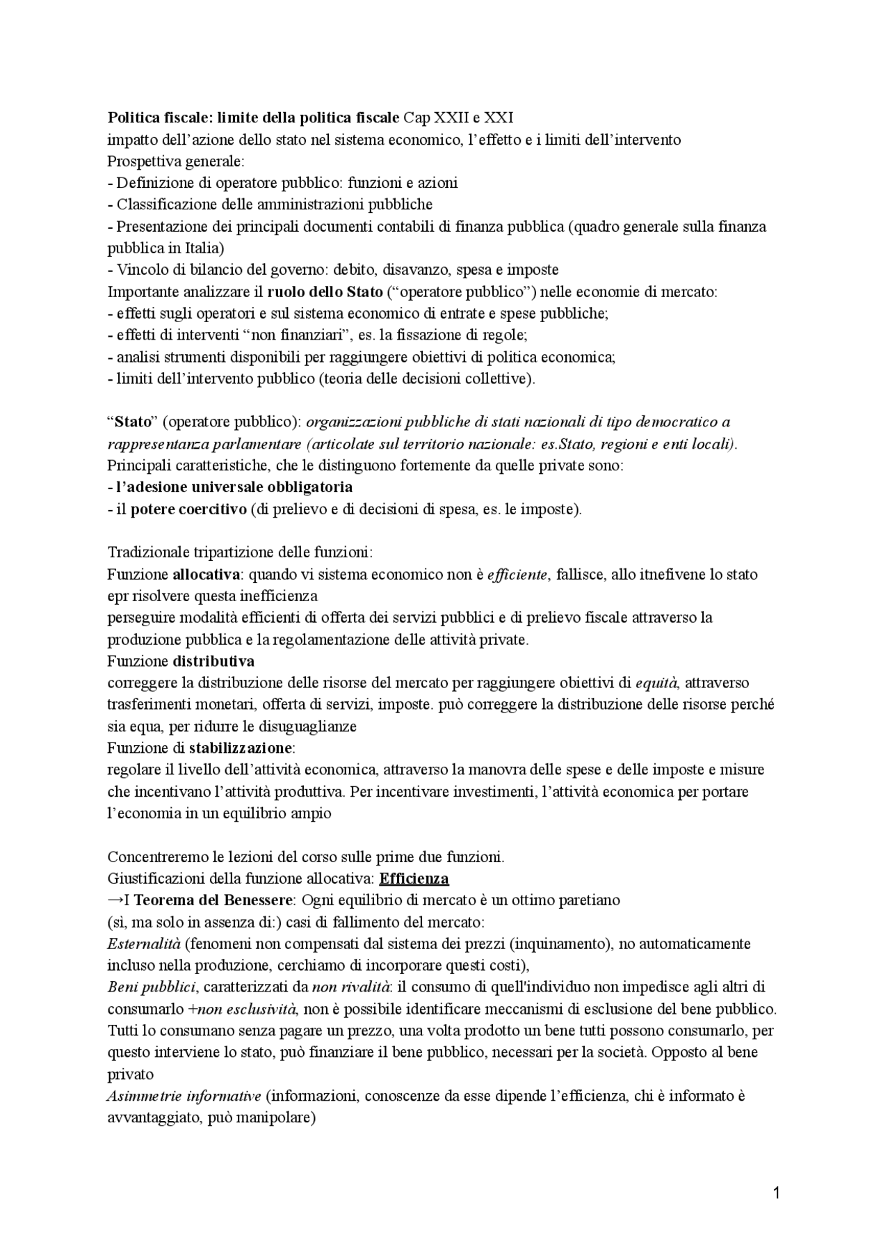 Riassunto Macroeconomia Appunti Di Macroeconomia Docsity