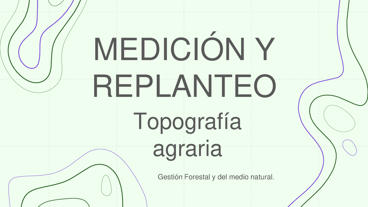 Medición Y Nivelación Apuntes De Topografía Docsity