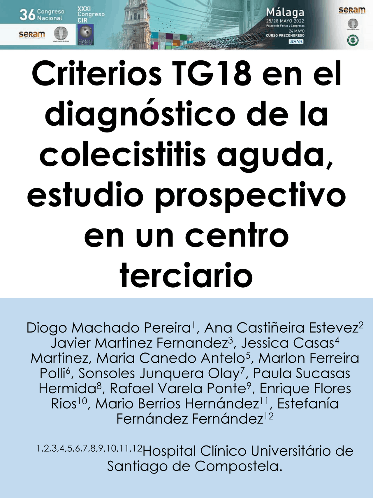 Criterios TG18 en el diagnóstico de la colecistitis aguda en un centro ...