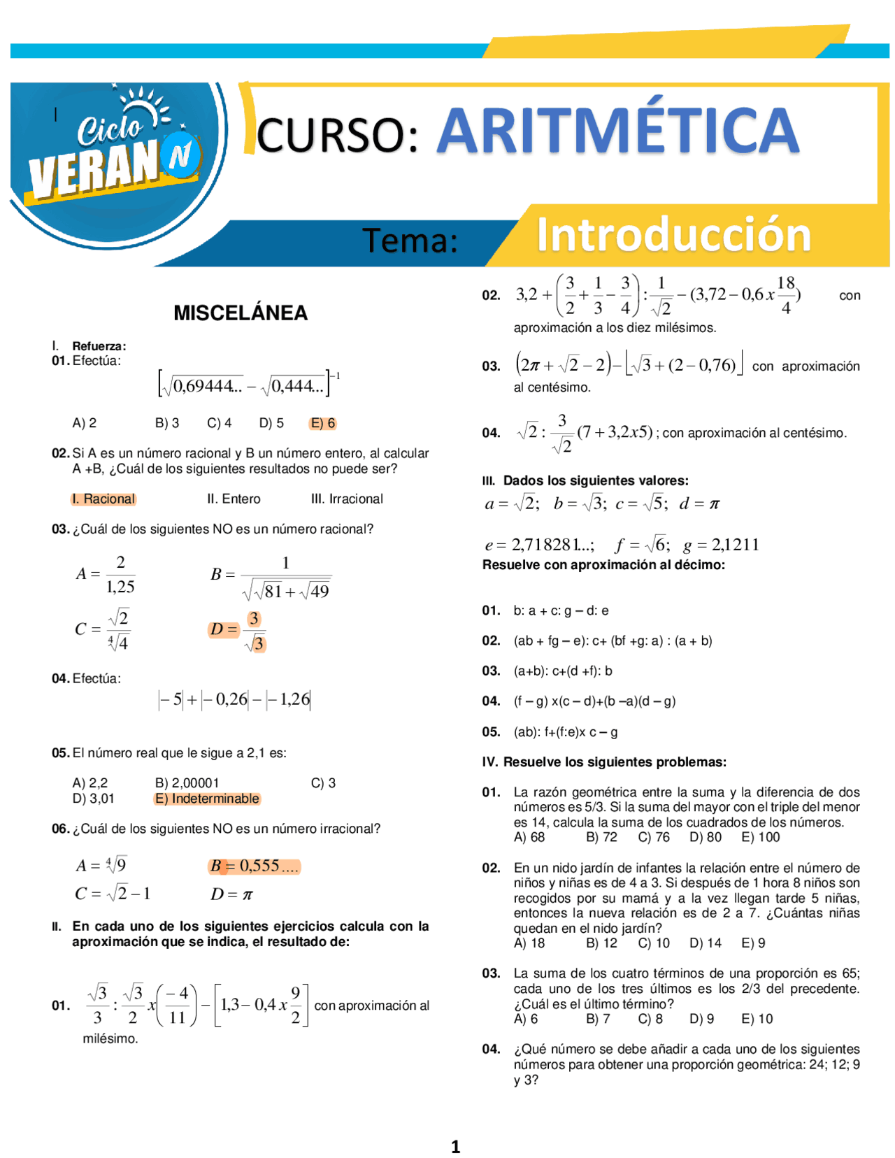 Matematica Aritmetica Diapositivas De Matemáticas Aplicadas A Las