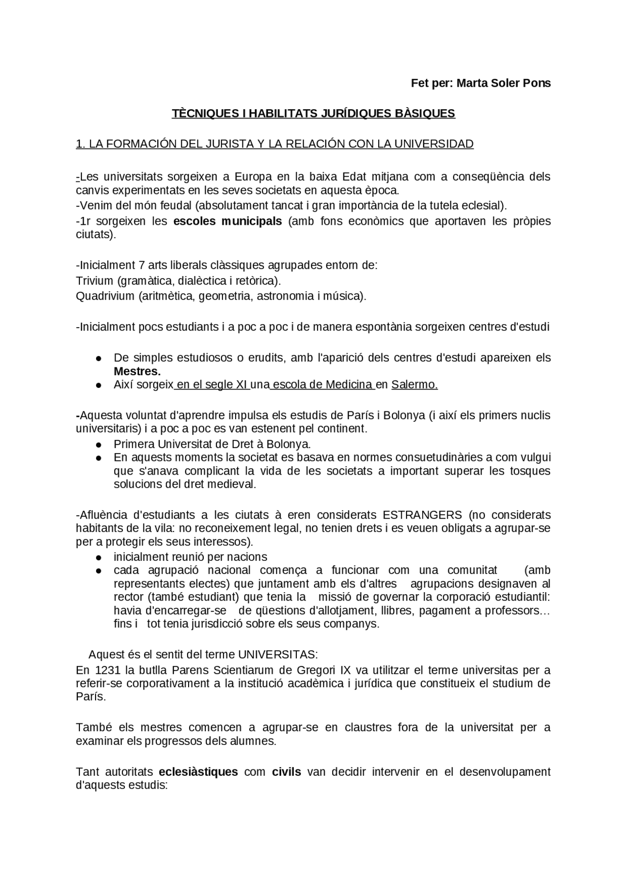 Técnicas Y Habilidades Jurídicas Resúmenes De Derecho Docsity