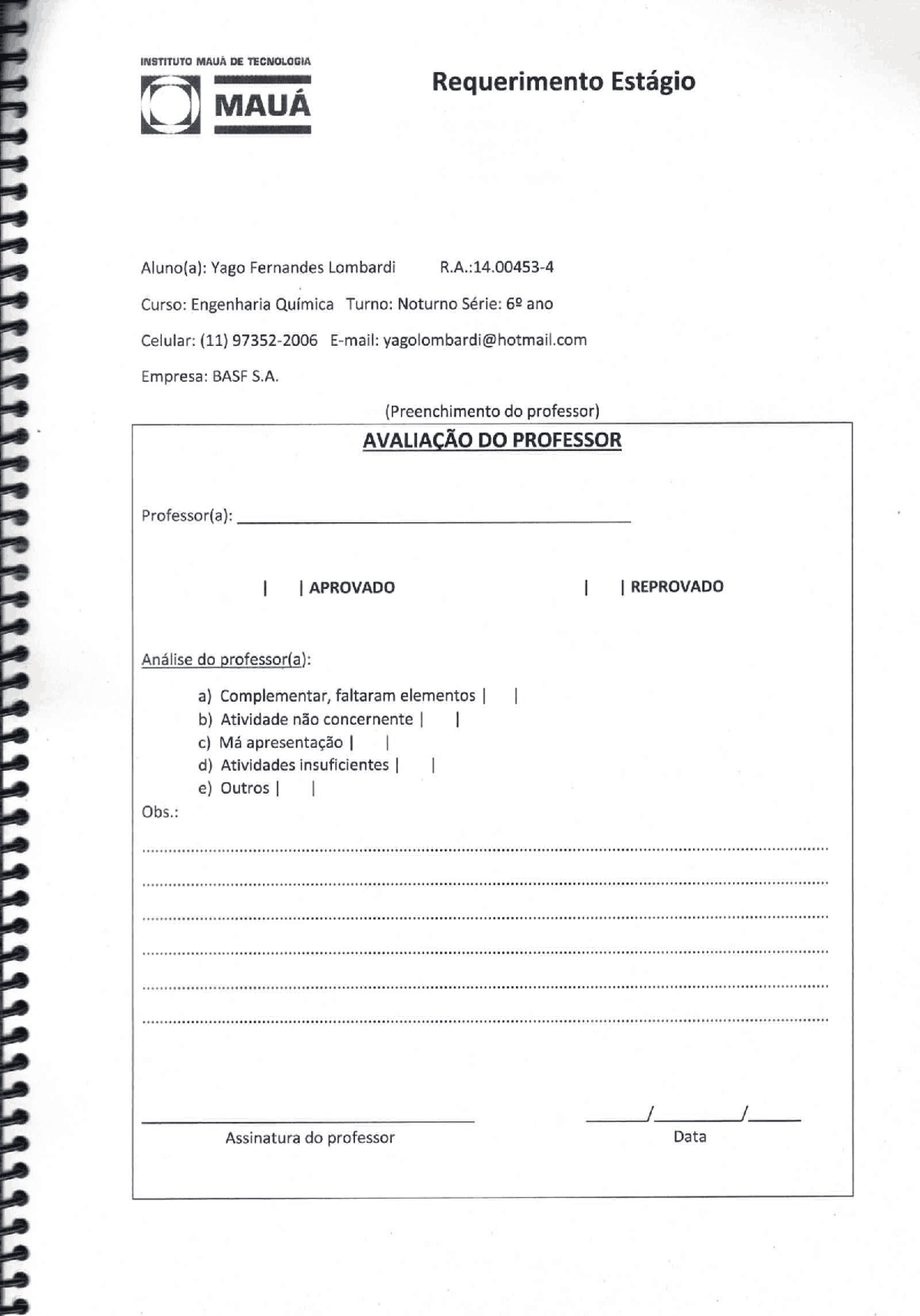 Relatório De Estágio Resumos Escrever Relatórios Docsity