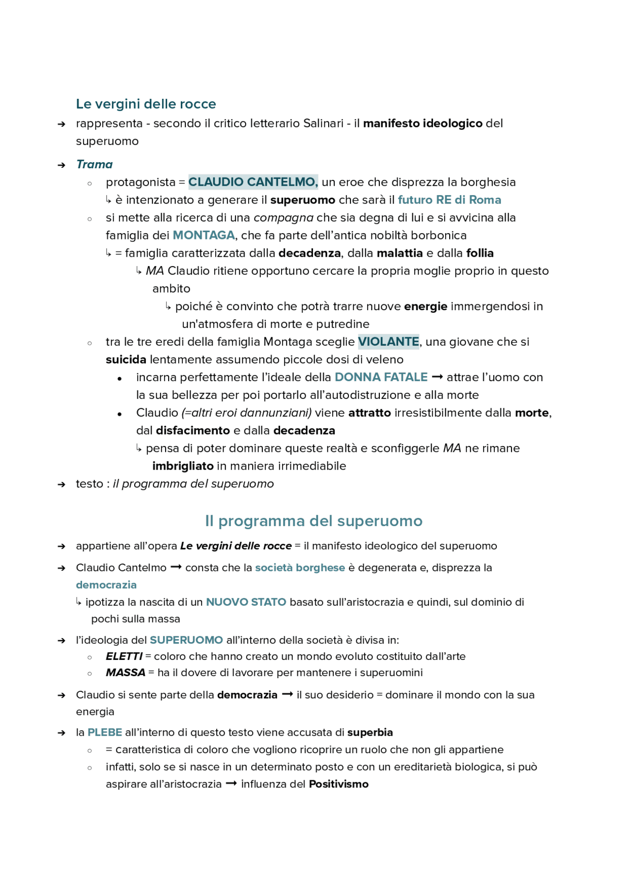 D'annunzio, le vergini delle rocce + (testo) il programma del superuomo ...