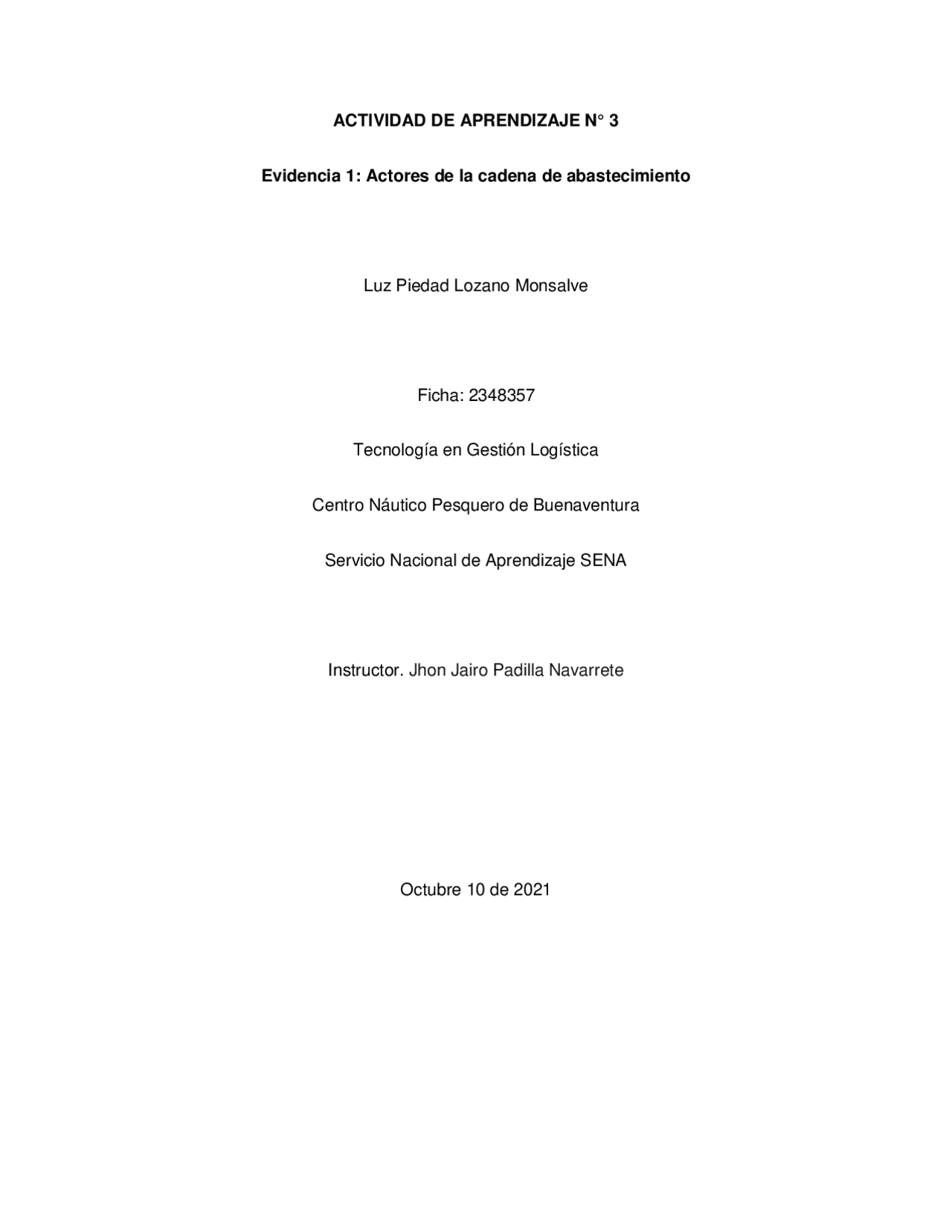 Actores De La Cadena De Abastacimiento Apuntes De Logística Docsity