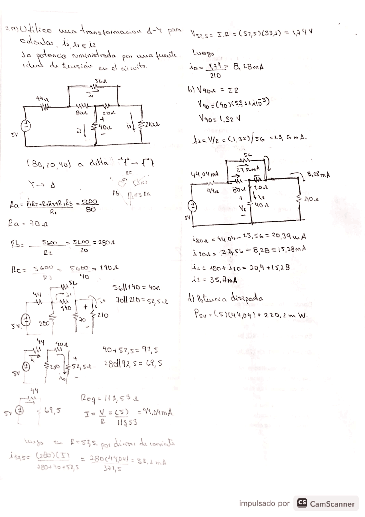 Análisis Circuitos eléctricos | Ejercicios de Análisis de Circuitos Eléctricos | Docsity