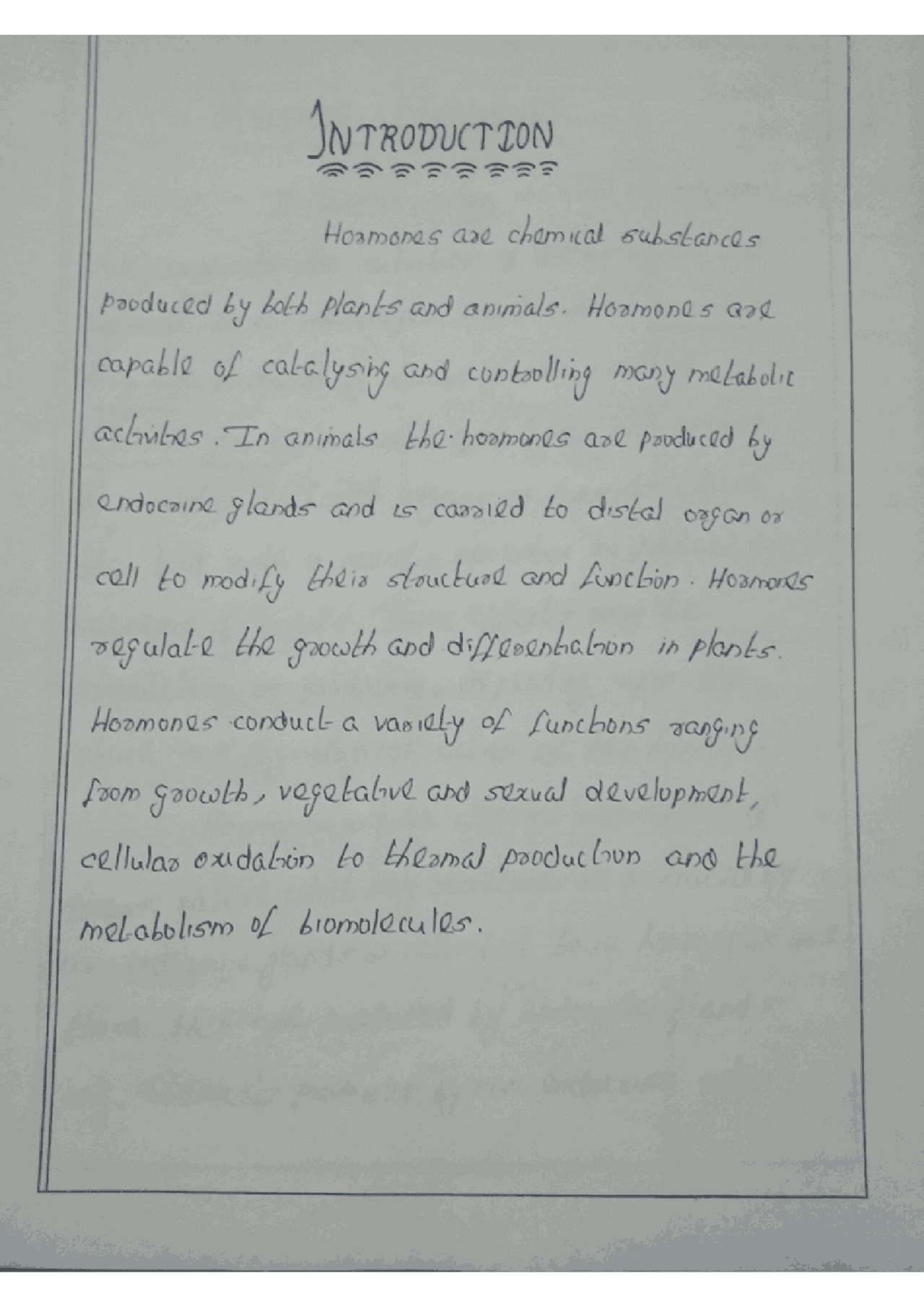 Major Animal Hormones And Their Characteristics Thesis Medical major-animal-hormones-and-their-characteristics-thesis-medical