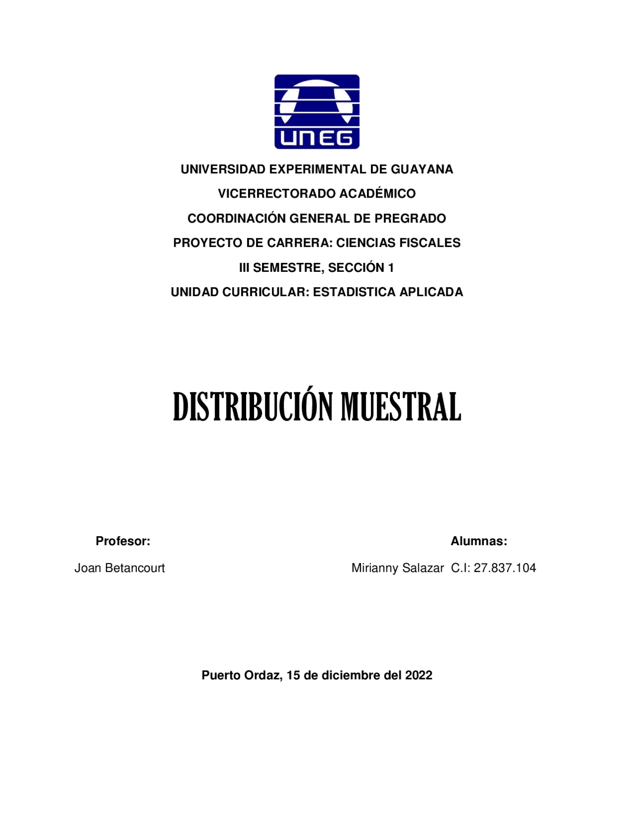 Distribución Muestral Ejercicios De Estadística Aplicada Docsity