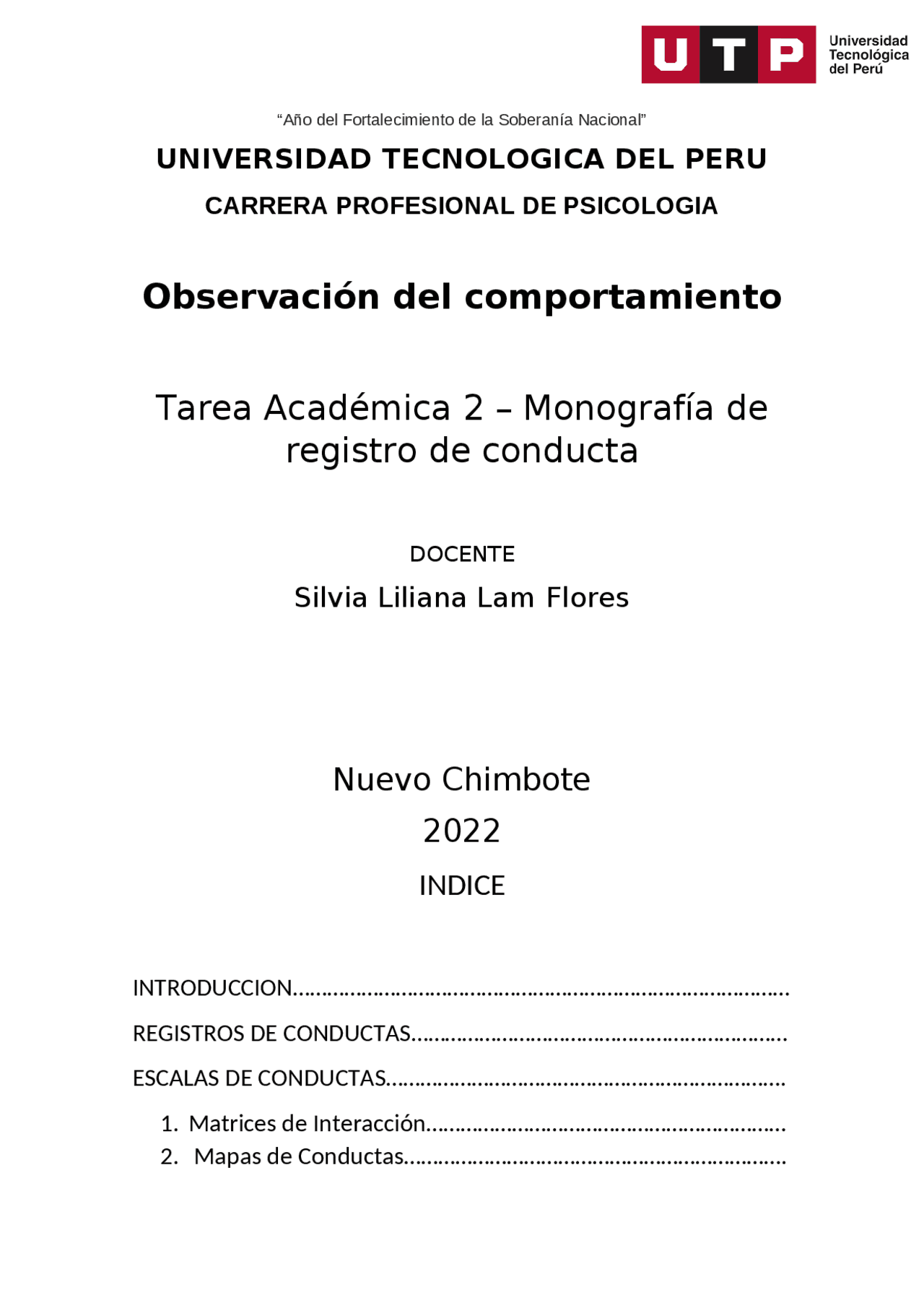Monografía De Observación Del Comportamiento Monografías Ensayos De