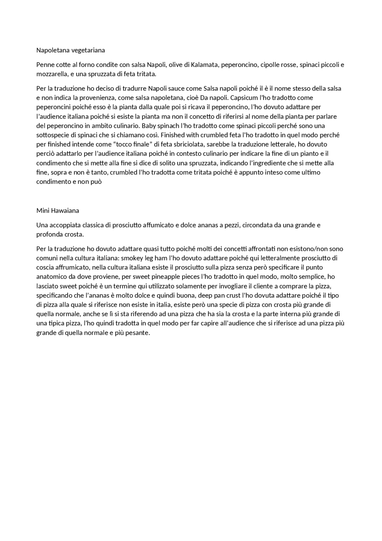 Esercitazioni Di Traduzione Esercizi Di Lingua Inglese Docsity