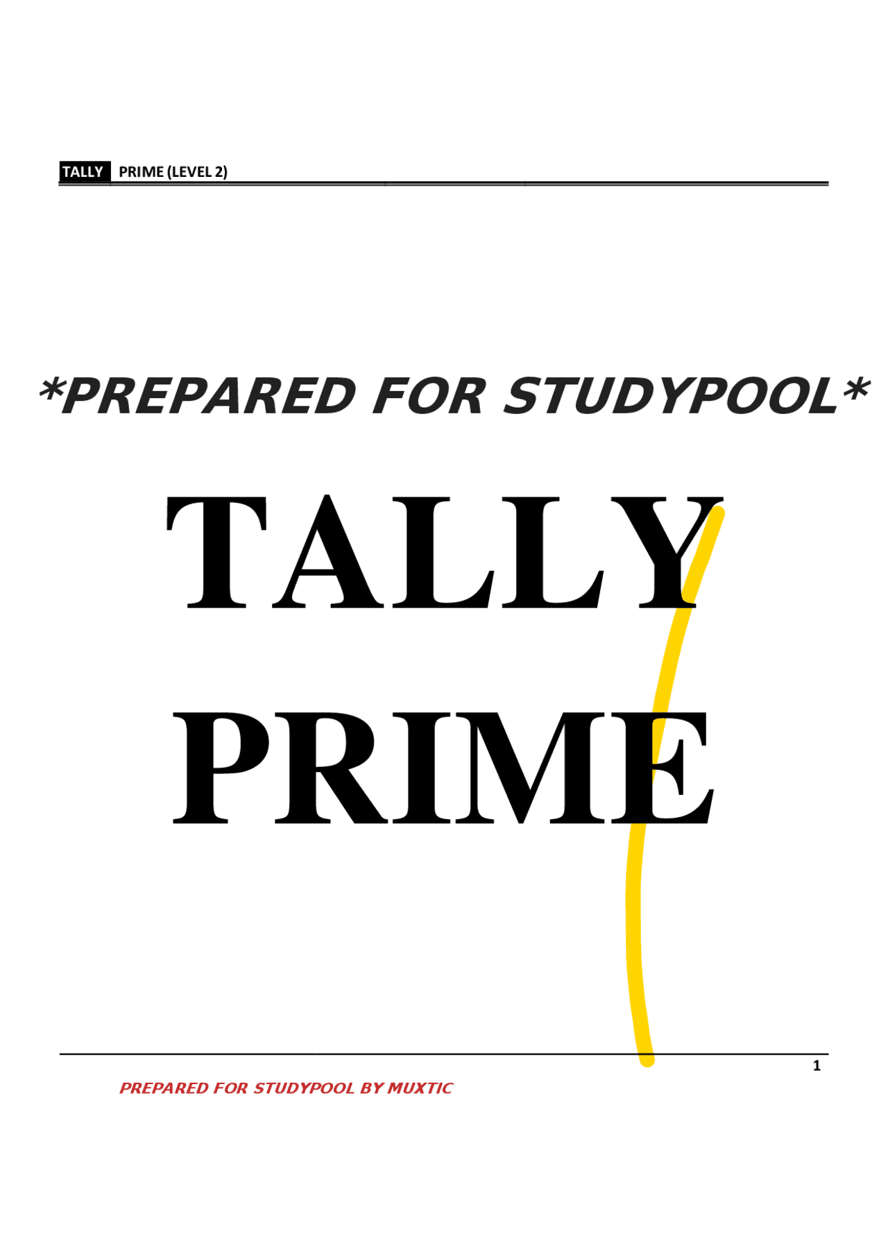 TALLY FOR BEGINNERS (SHORT AND PERFECT) | Papers Accounting | Docsity