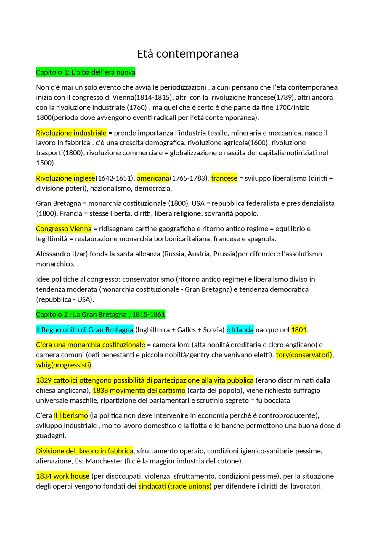 Riassunto Età contemporanea di Salvatore Lupo e Angelo Ventrone ...
