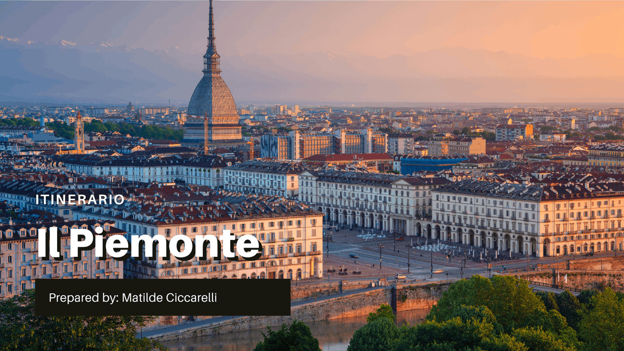 Il Piemonte (nord Italia) | Slide di Geografia Turistica | Docsity