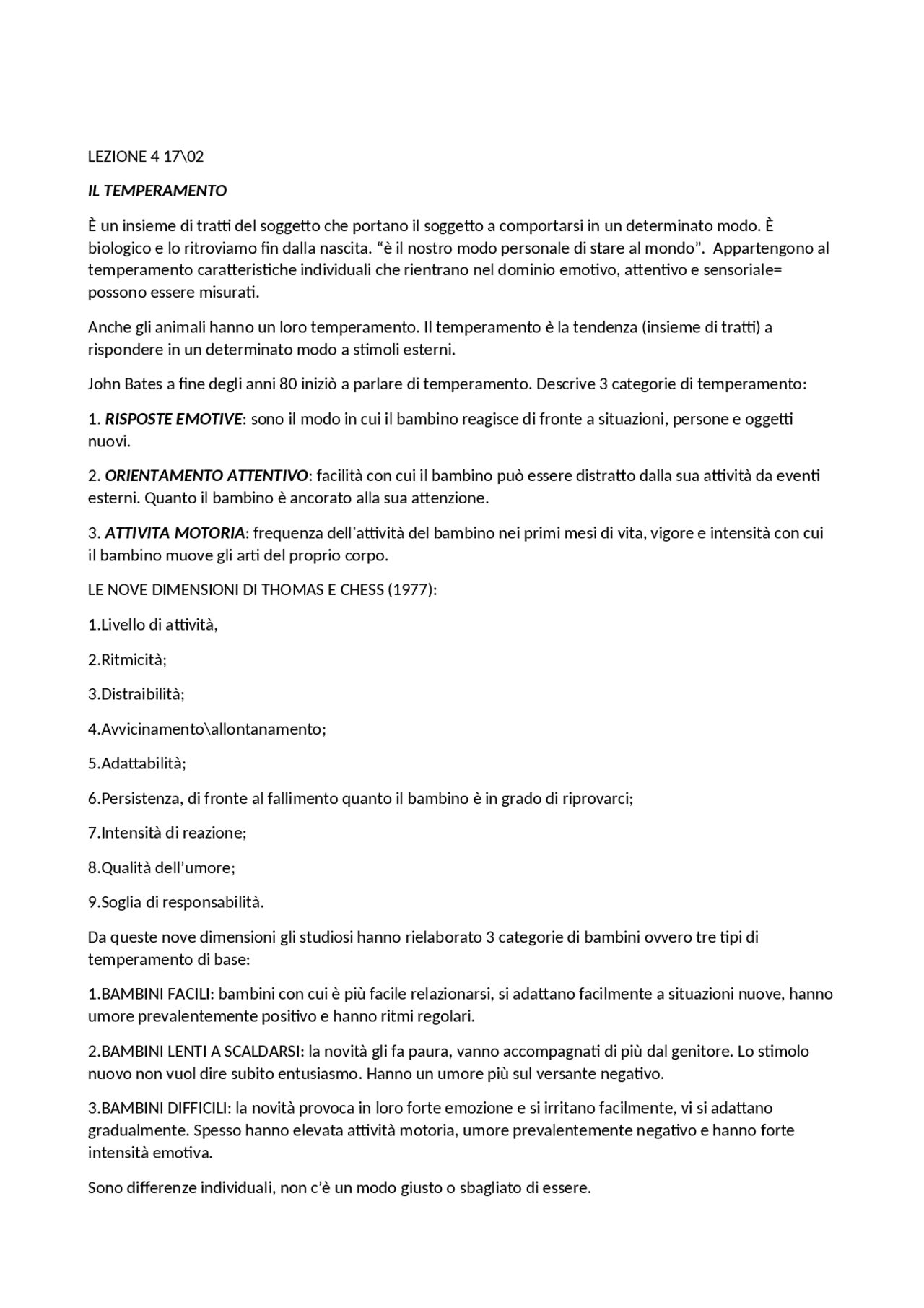 Psicologia Del Ciclo Di Vita Appunti Di Psicologia Generale Docsity