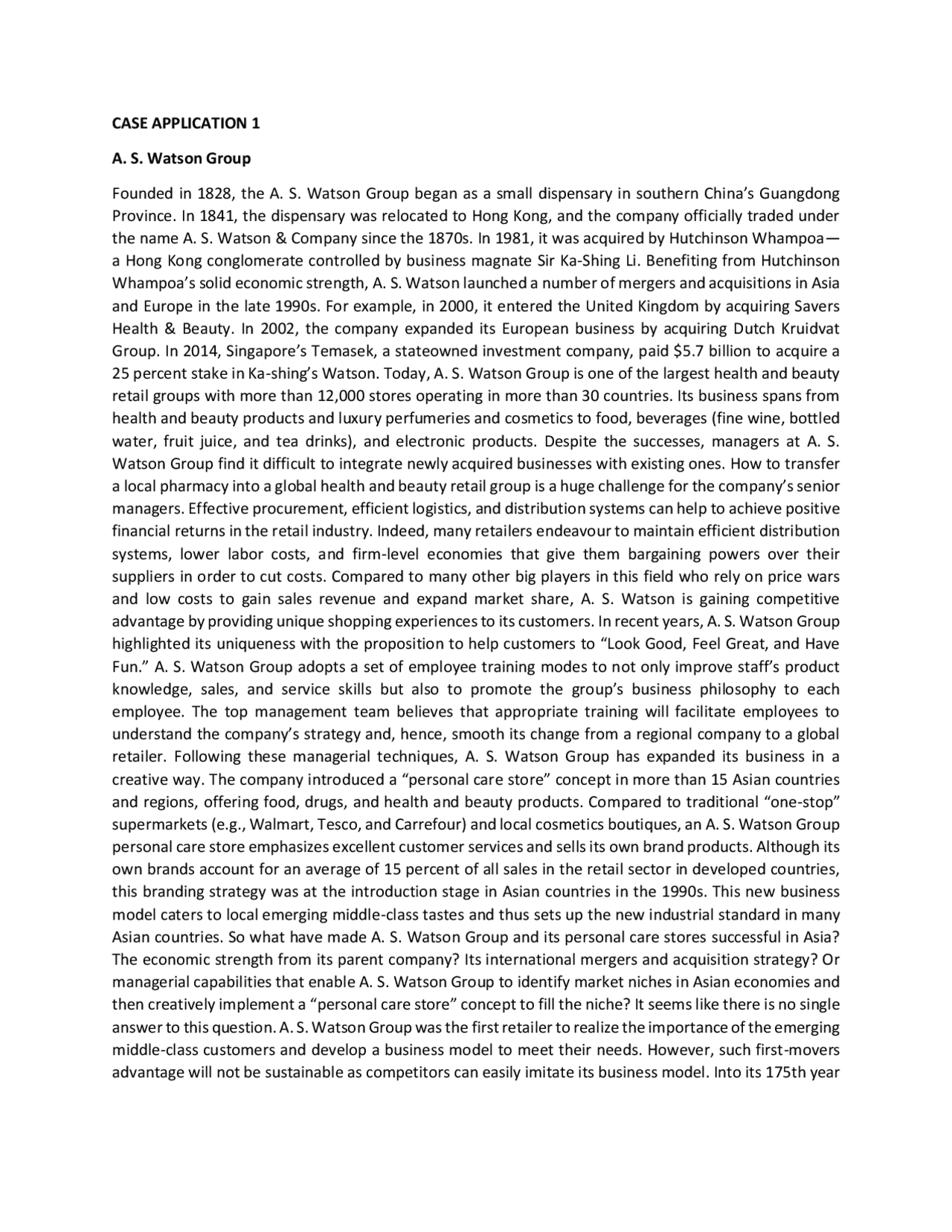 Business Of Statistic Exercises Principles Of Marketing Docsity
