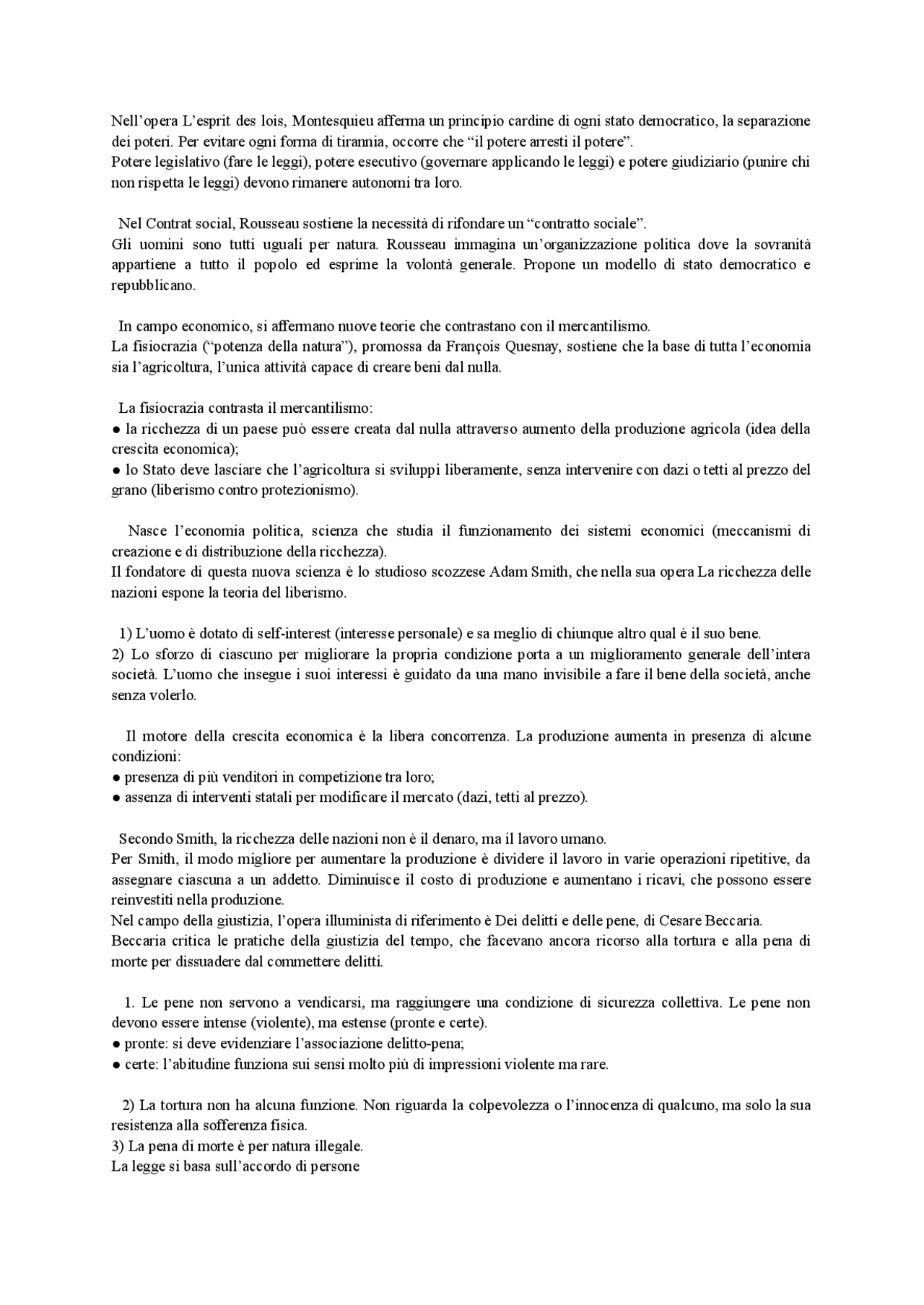 Storia Dellilluminismo Appunti Di Storia Docsity