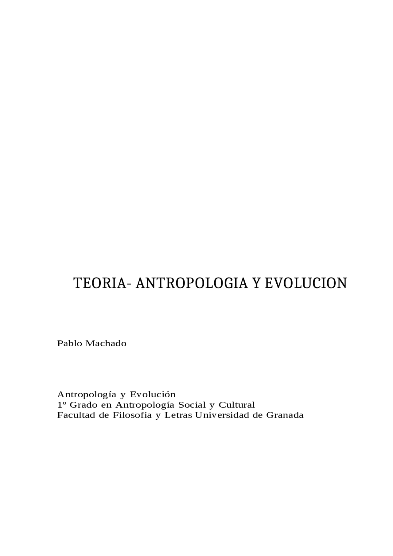 Tema 4 Apuntes De Evolución Humana Apuntes De Evolución Humana Docsity