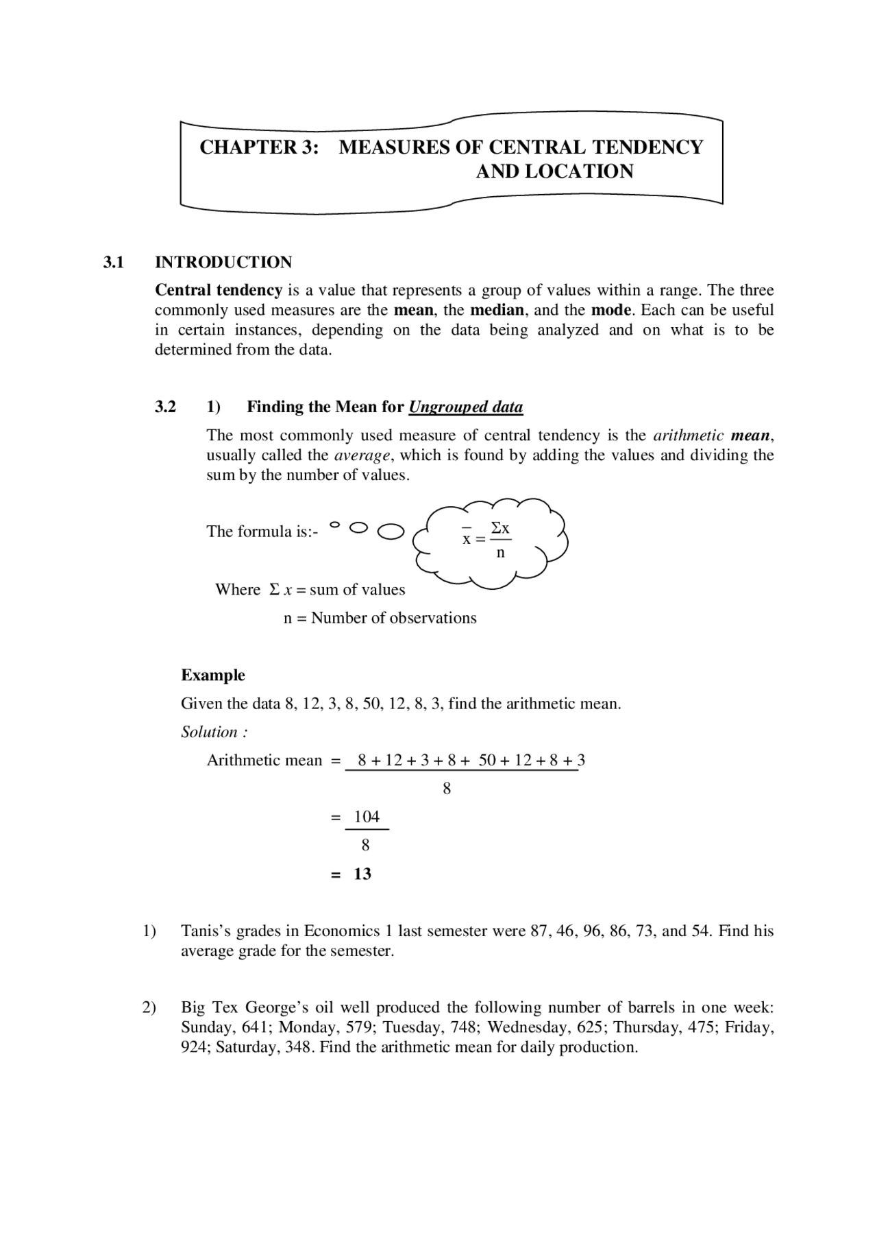 Chapter 2 Of Statistic Of Probabalities Exercises Statistics Docsity