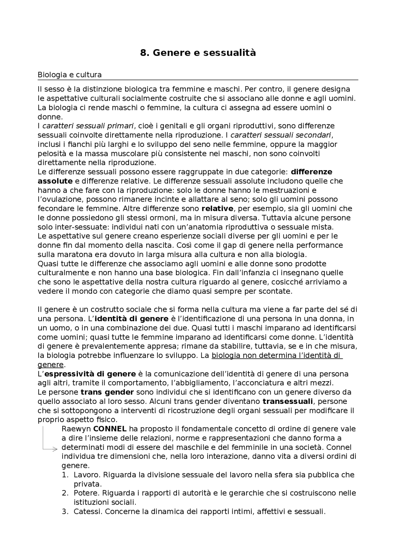 Manuale Di Sociologia Generale Appunti Di Sociologia Docsity