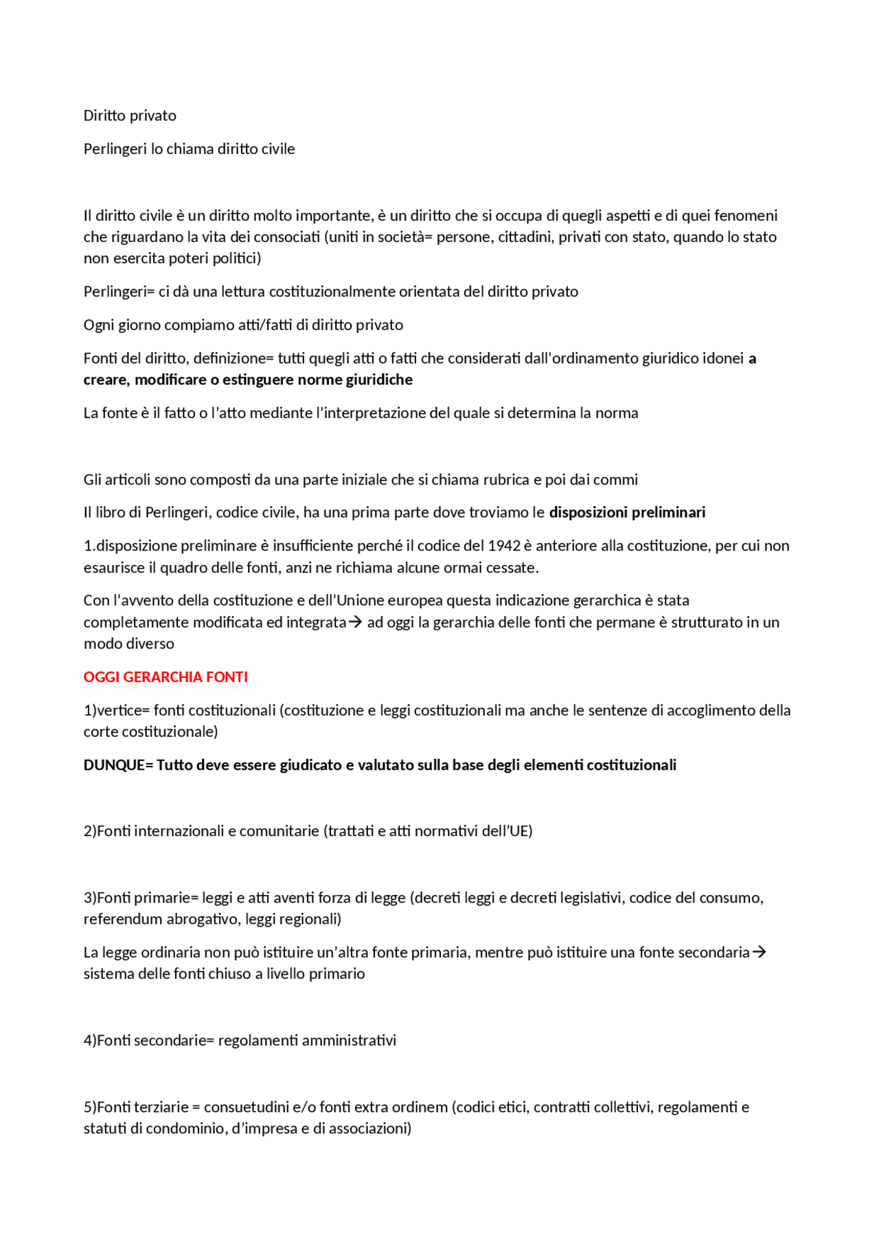 Appunti Fonti Del Diritto Appunti Di Diritto Privato Romano Docsity