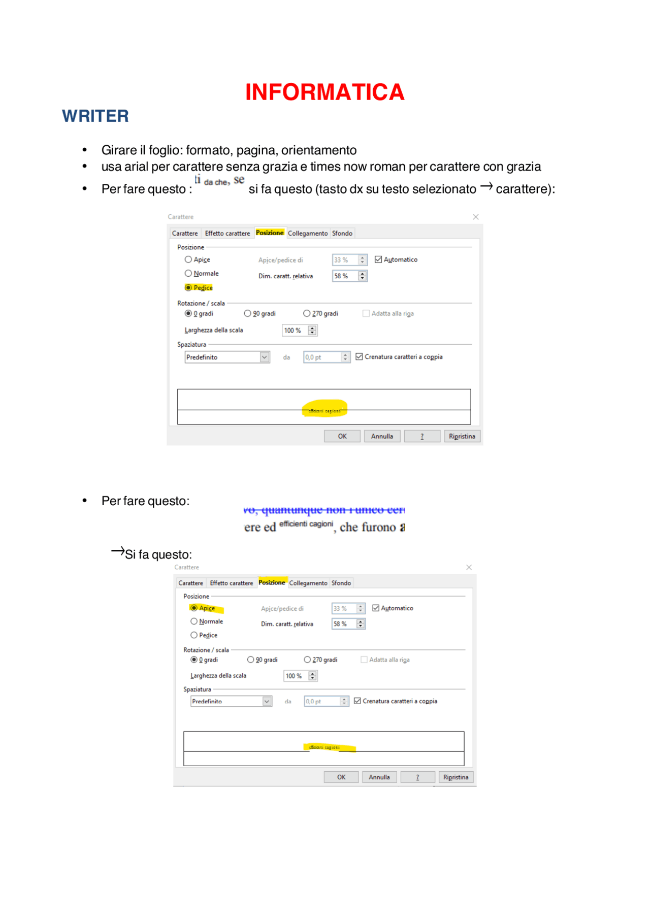 Spiegazione Utilizzo Excel Calc Schemi E Mappe Concettuali Di Reti