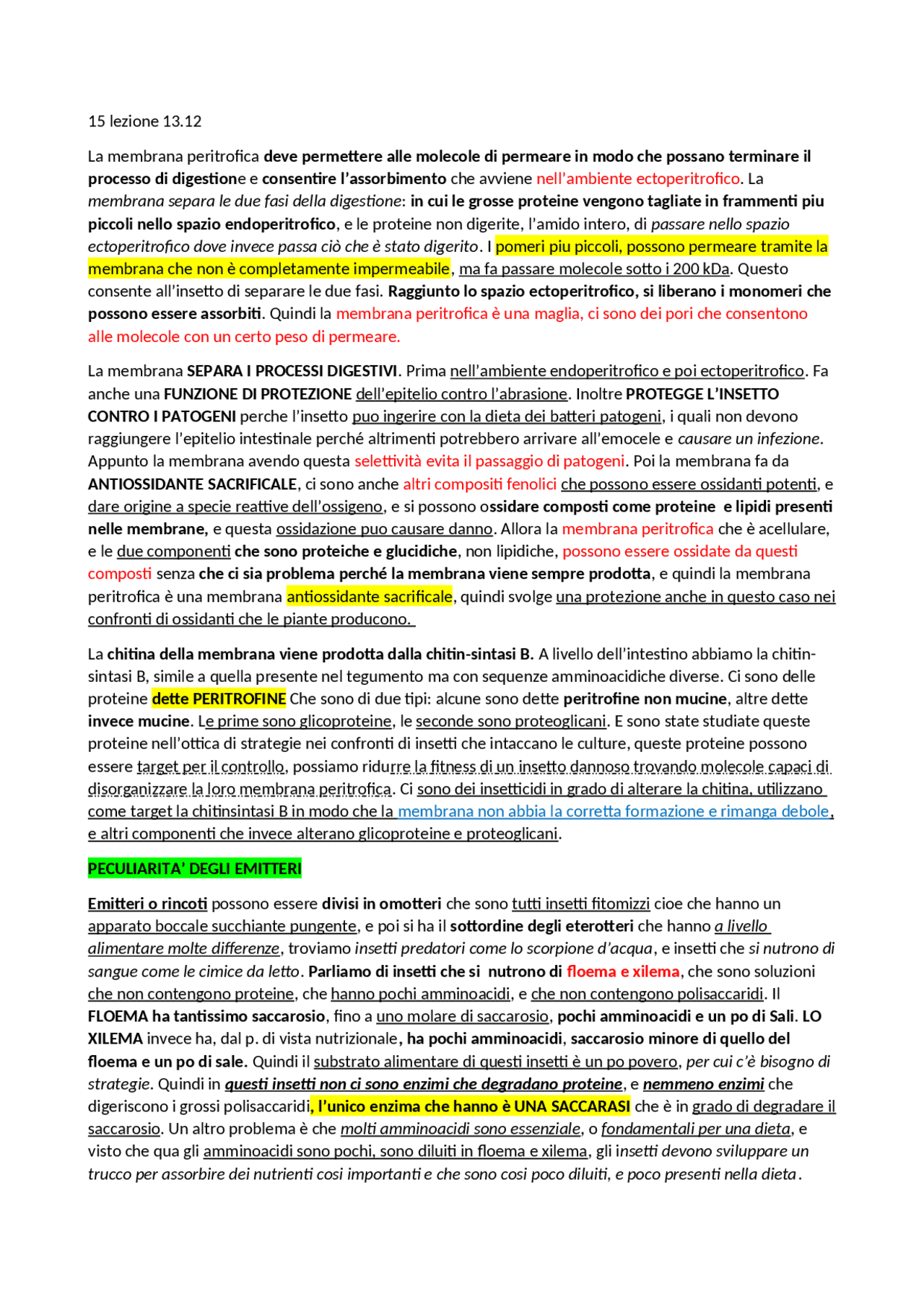 Apparato Digerente Degli Insetti Appunti Di Entomologia Docsity