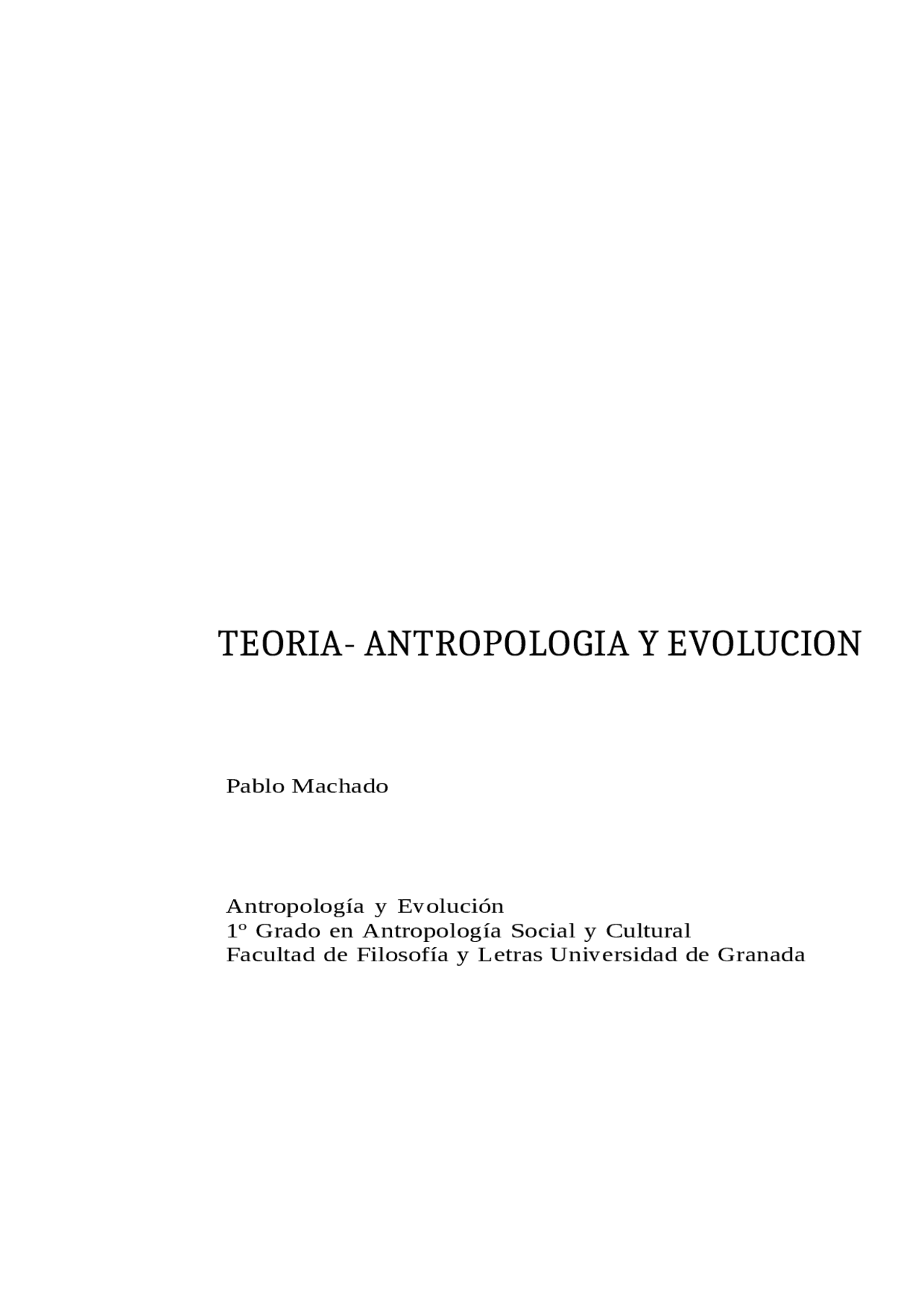 Tema 2 Apuntes De Evolución Humana Apuntes De Evolución Humana Docsity
