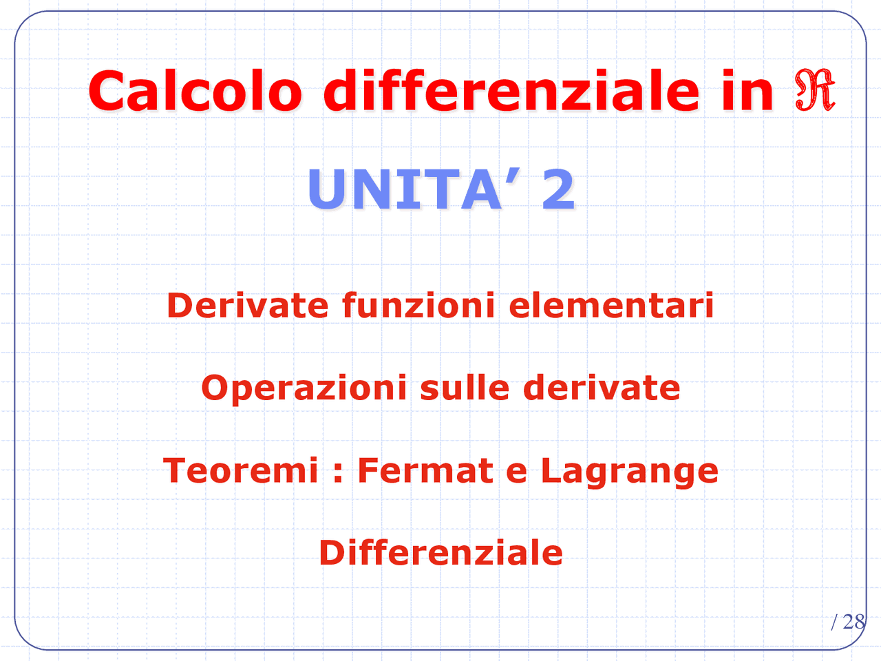 Matematica Generale Derivate Schemi E Mappe Concettuali Di Matematica