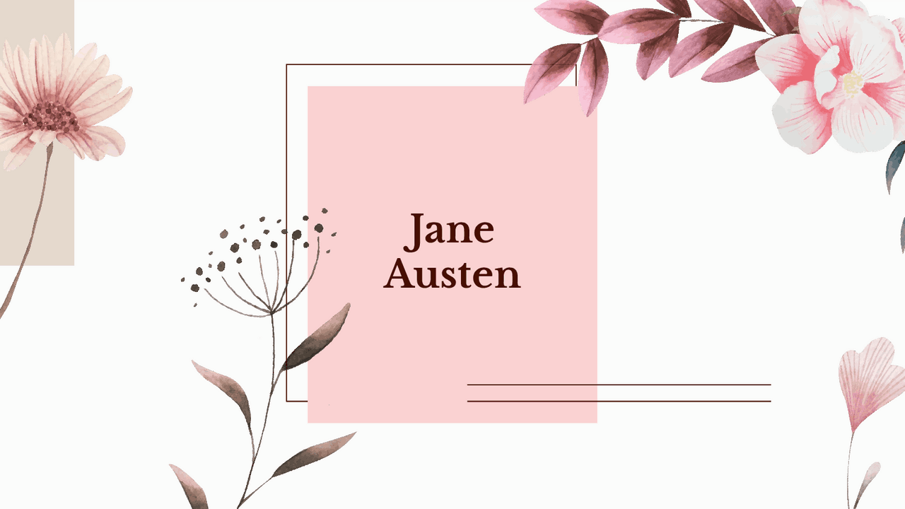 Jane Austen Life And Works Slide Di Inglese Docsity
