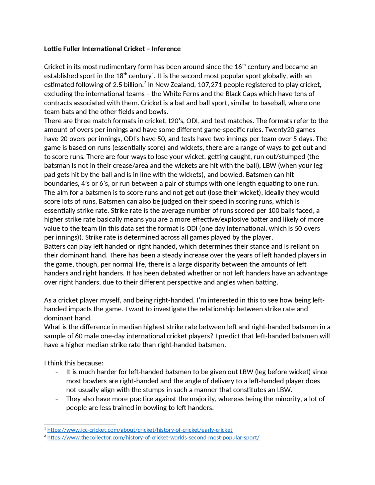 NCEA level 3 statistics internal 91582 inference | Essays (high school ...