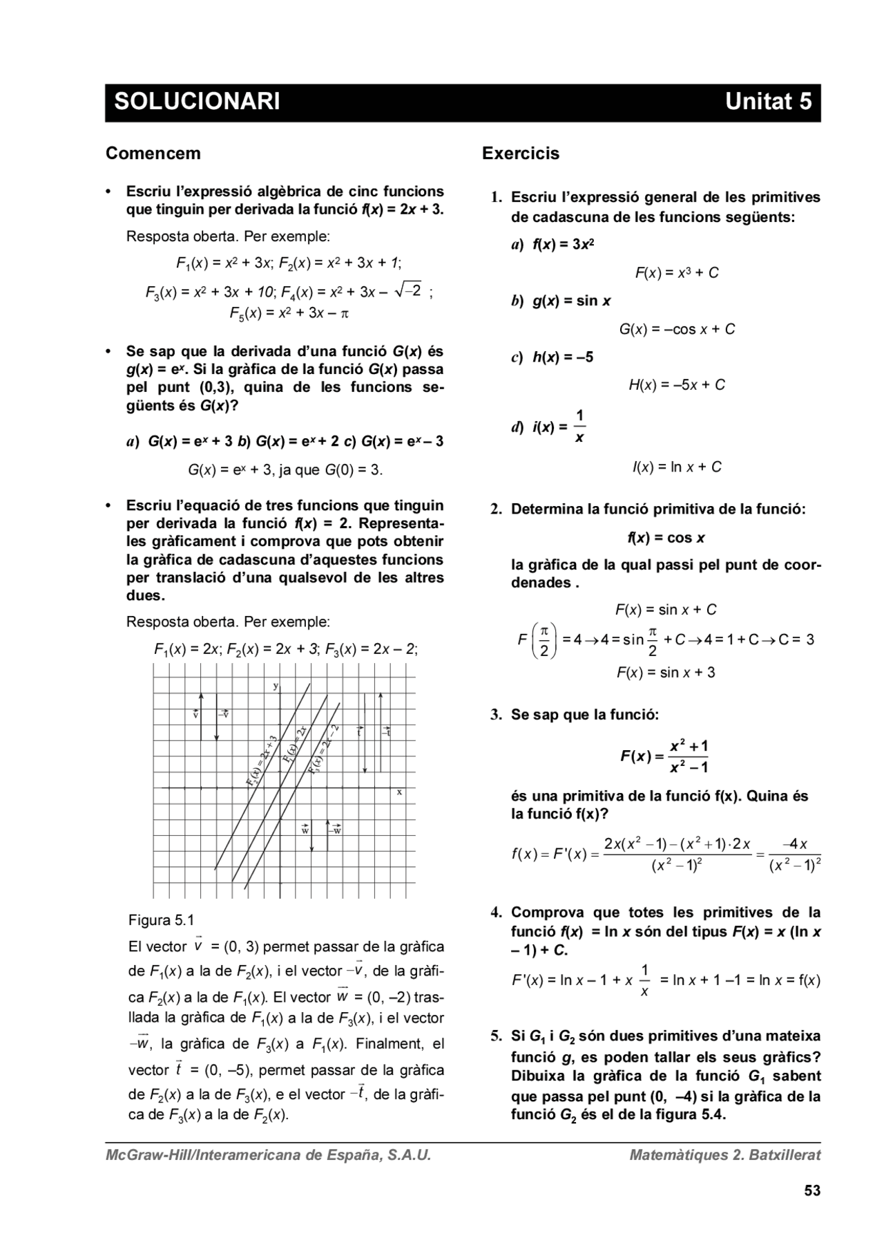 Integration of Functions: Exercises and Solutions | Exercises Mathematics | Docsity